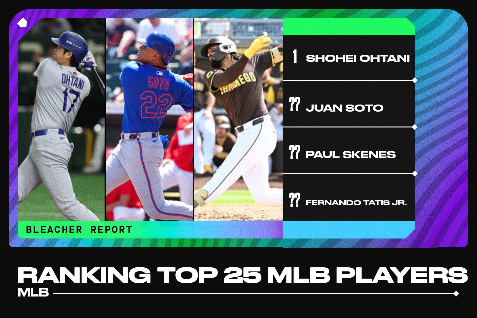 Ranking Shohei Ohtani, Aaron Judge and the Top 25 MLB Players for 2025