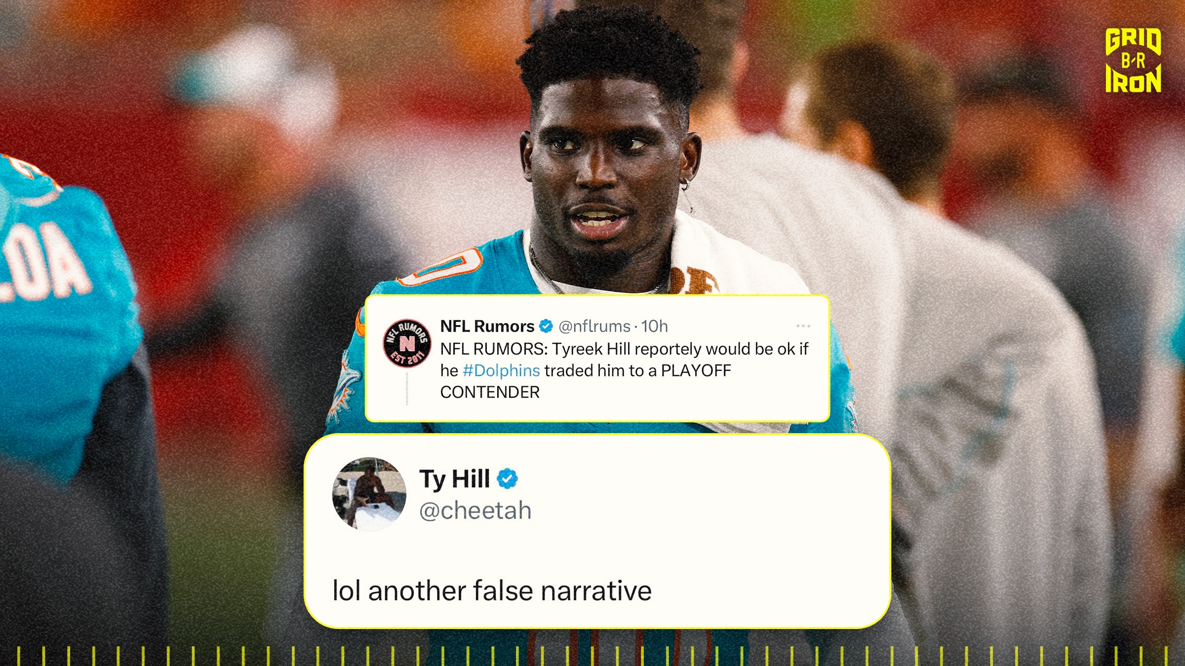 Tyreek Hill Laughs at Dolphins Trade Rumors as a 'False Narrative ...
