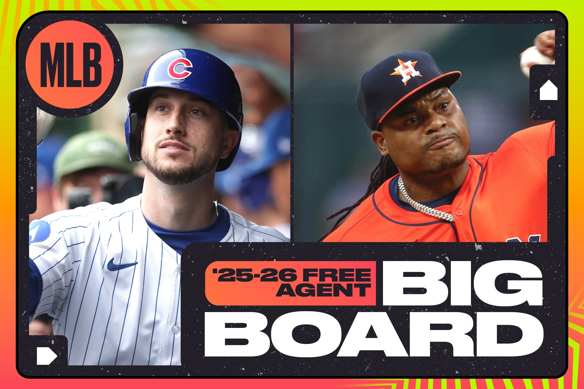 MLB Big Board Rankings for Top 25 Free Agents of 2025-26 Class