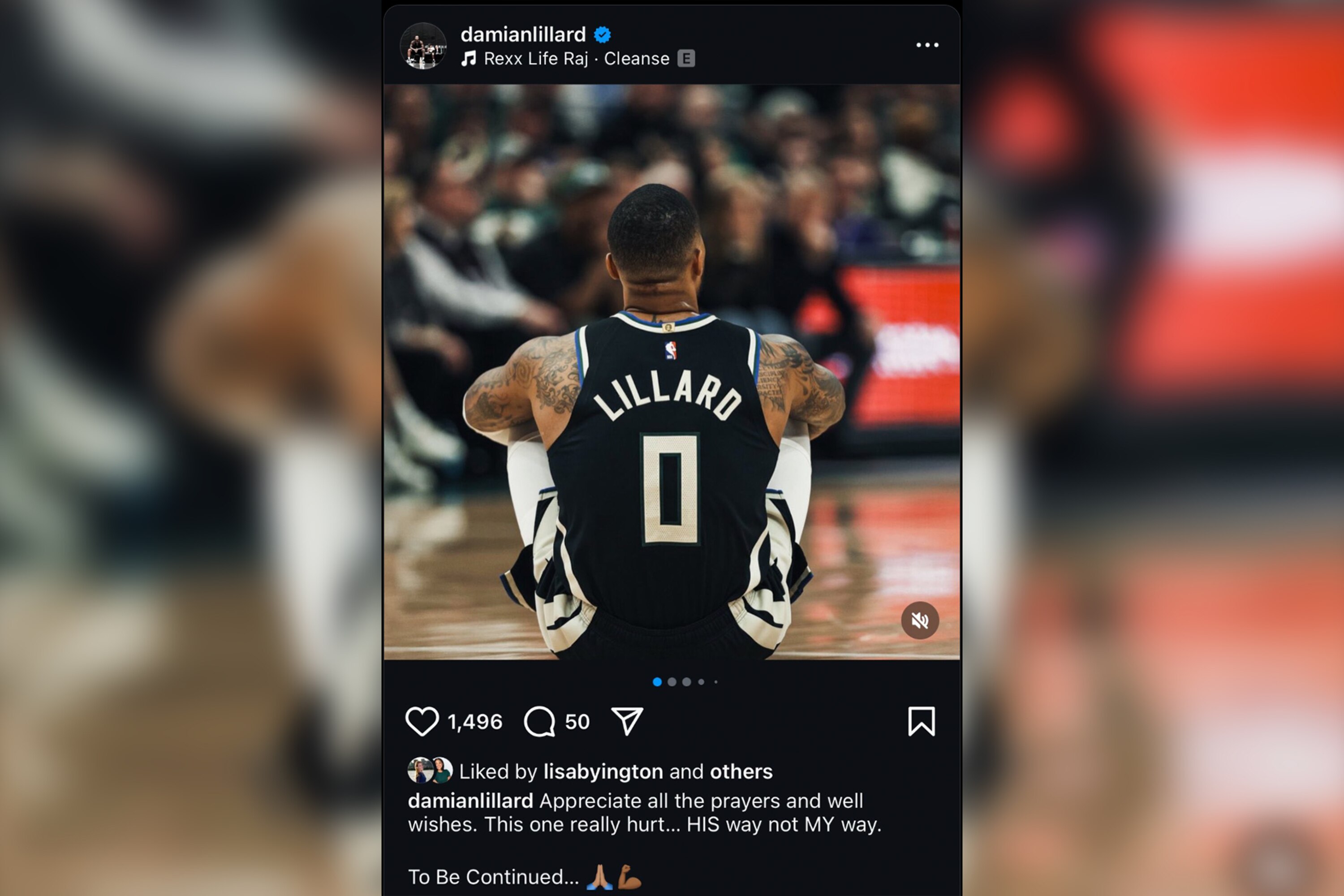 Bucks' Damian Lillard Posts 'To Be Continued...' With IG Photos After ...