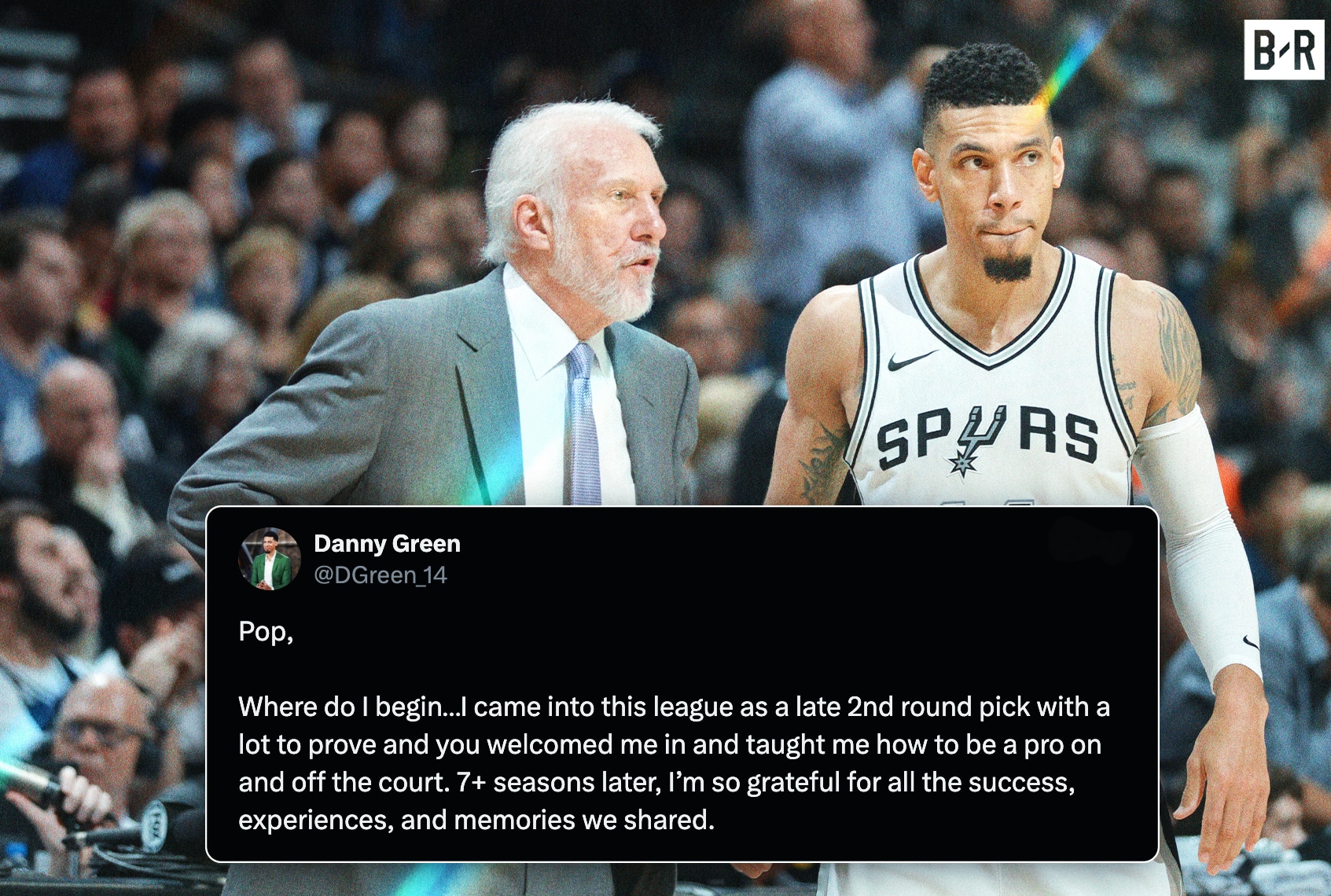 Danny Green Thanks 'GOAT' Gregg Popovich 'for Inspiring Us' After Spurs HC Steps Down