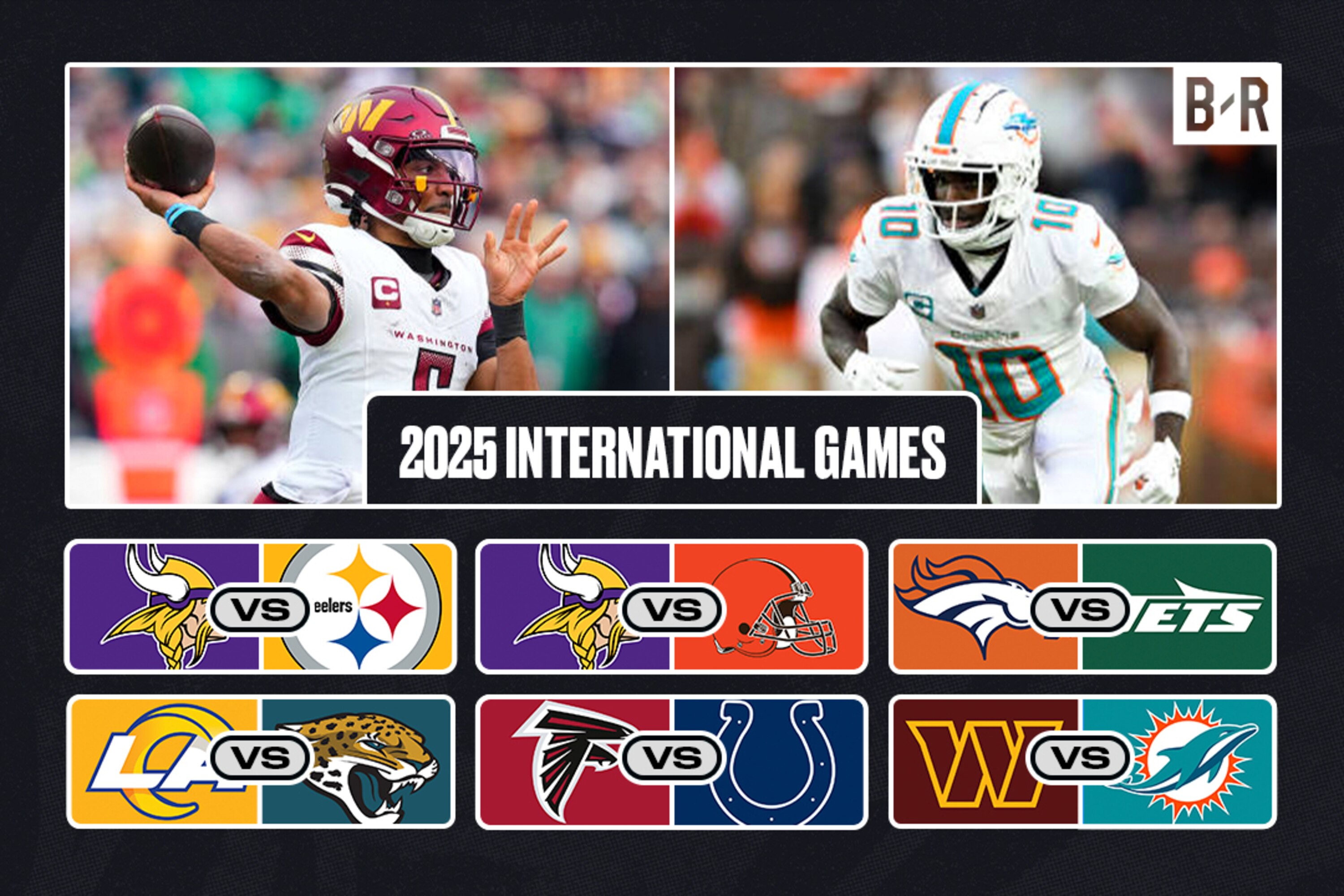 Vikings vs. Steelers in Ireland, All International Games Revealed on NFL Schedule 2025