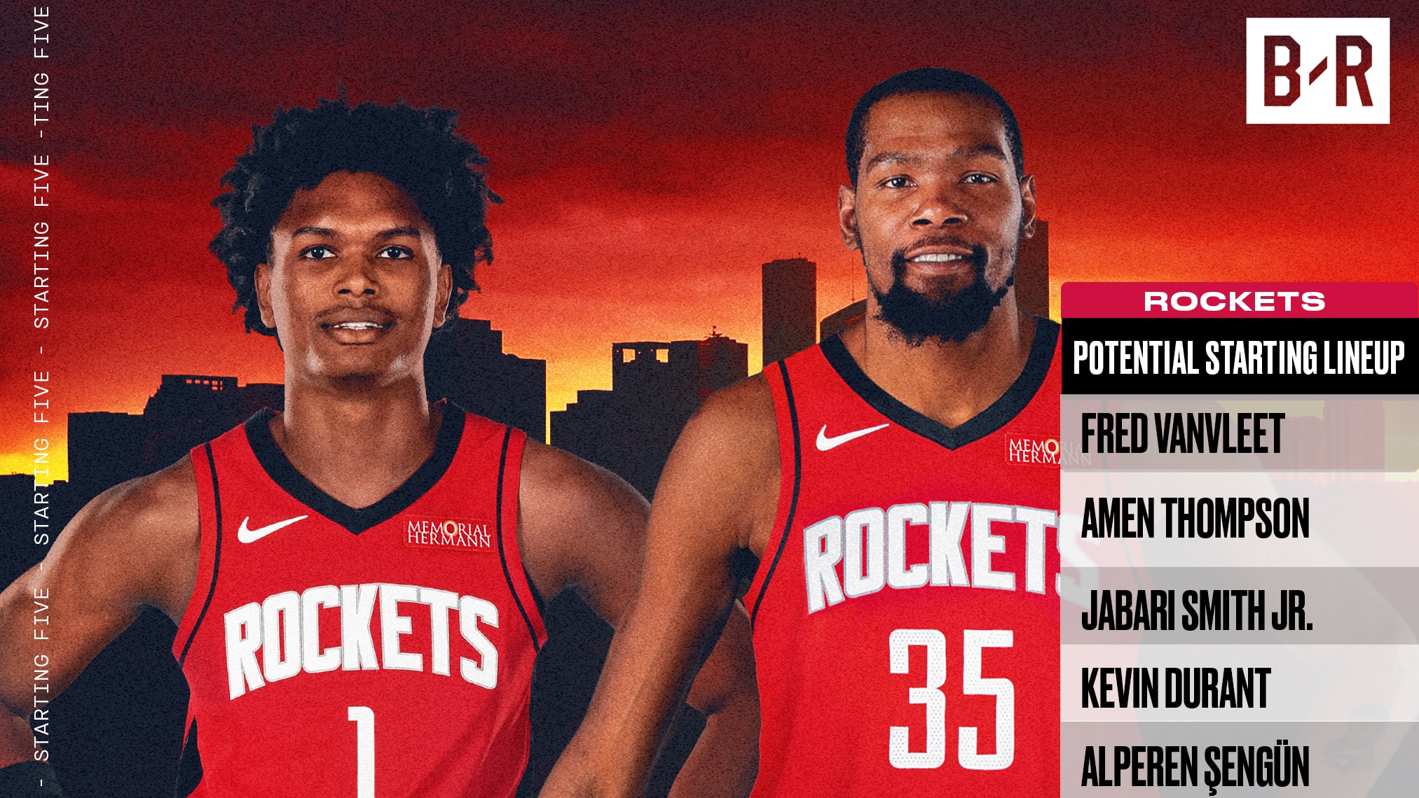 Rockets, Suns Rosters, Salary Cap, Picks After Kevin Durant, Jalen Green, Brooks Trade