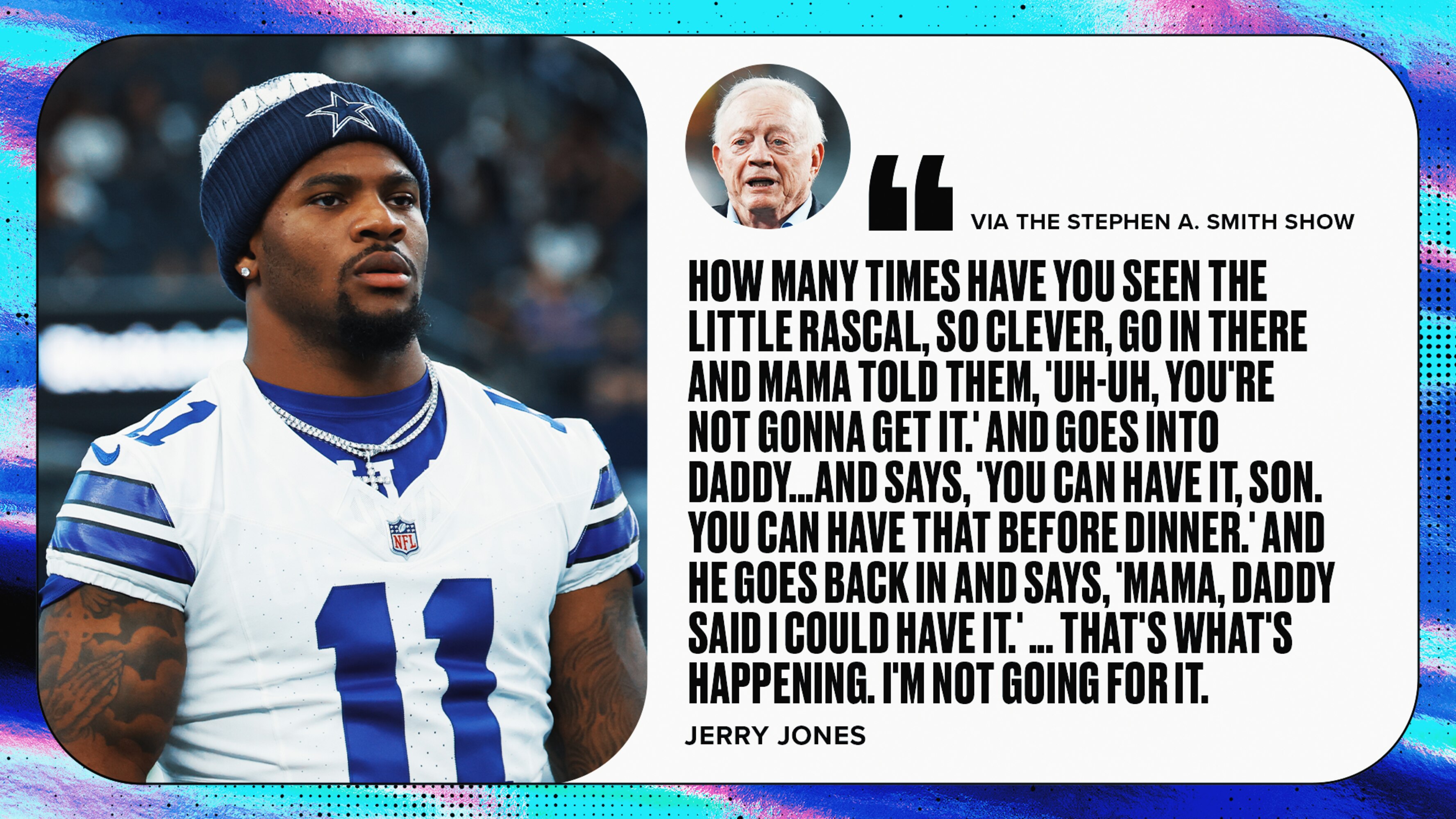 Jerry Jones' Top Quotes on Micah Parsons Contract Talks from Stephen A ...