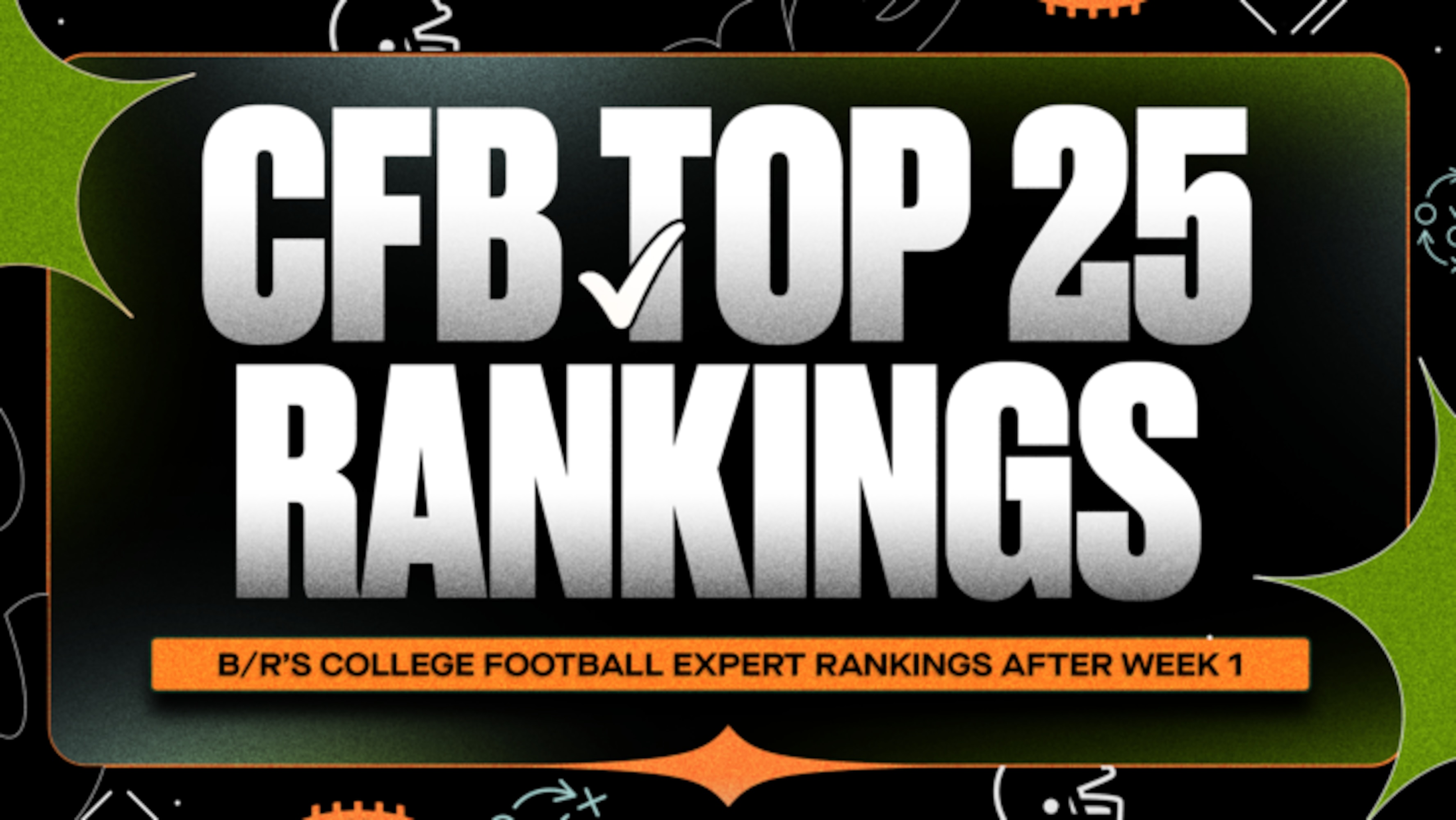 B/R's College Football 2025 Top 25 Rankings After Week 1