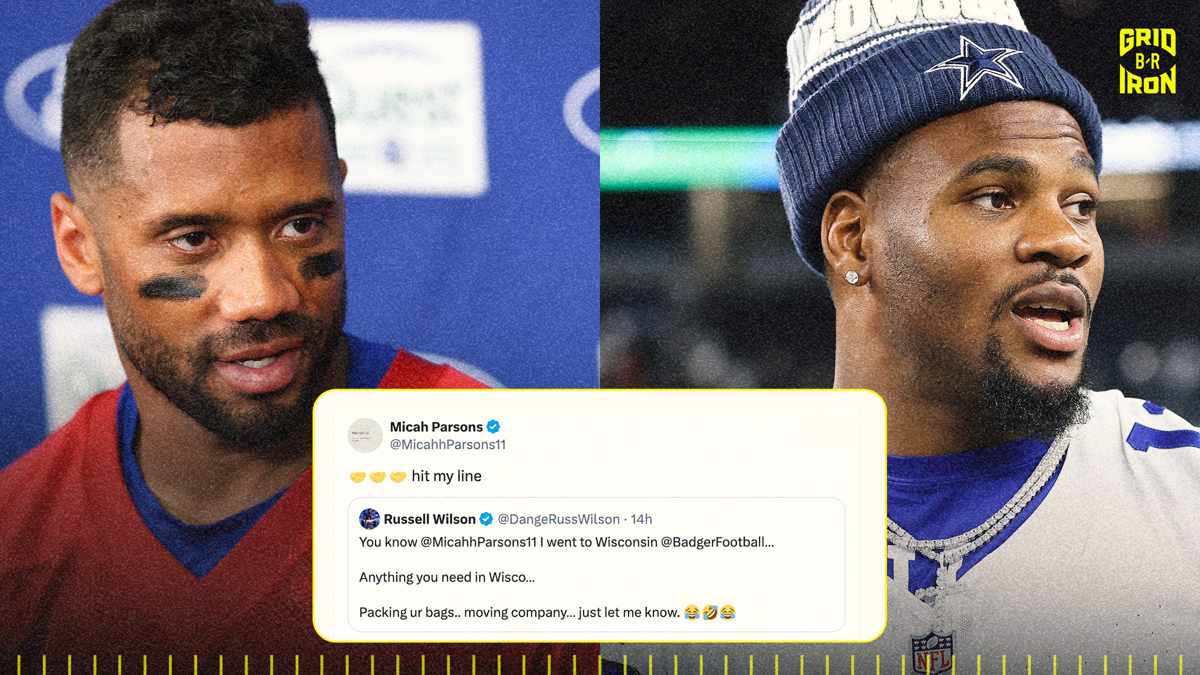 Giants' Russell Wilson Reacts to Micah Parsons Trade After Cowboys ...