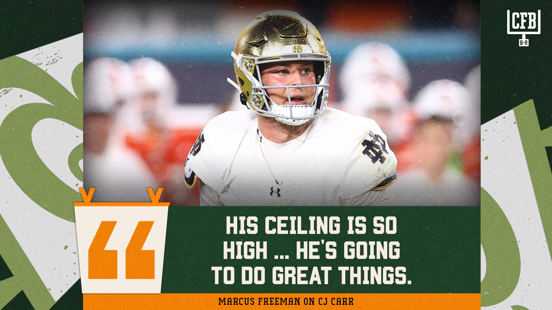 Marcus Freeman Defends CJ Carr After Notre Dame's Upset Loss vs. Carson Beck, Miami