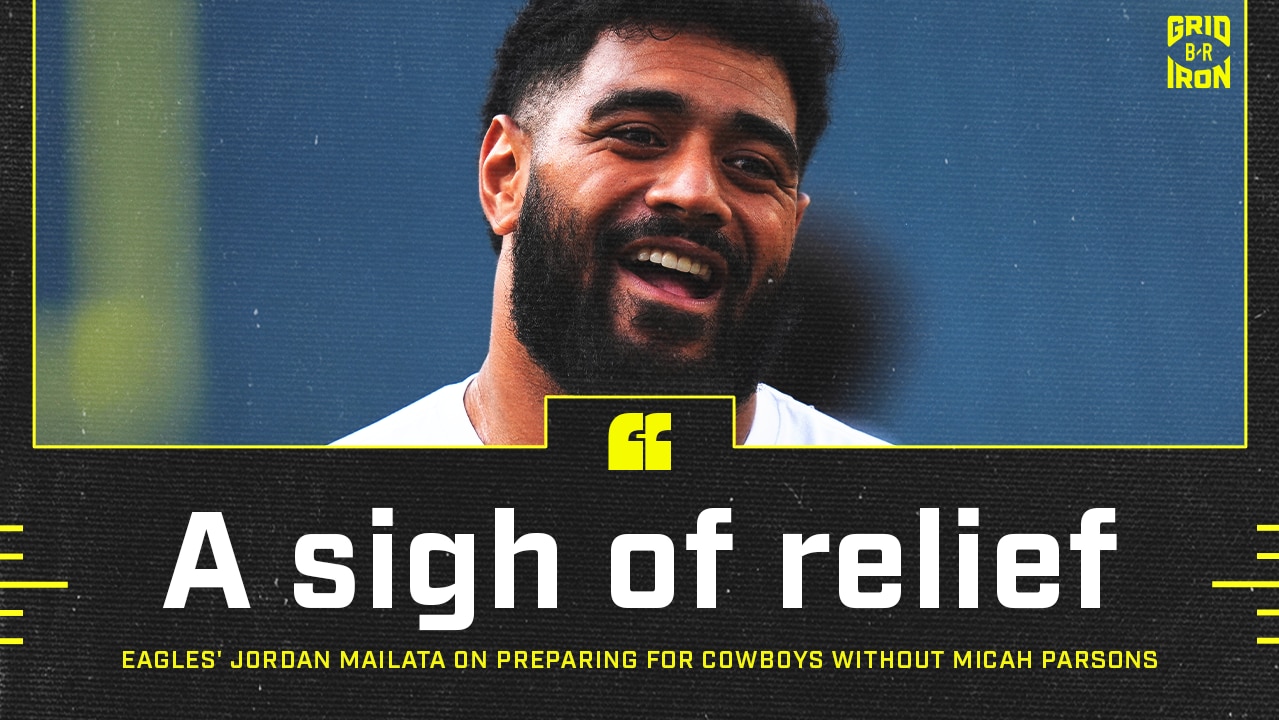 Eagles' Jordan Mailata Jokes Cowboys' Micah Parsons Trade Brought 'Sigh of Relief'
