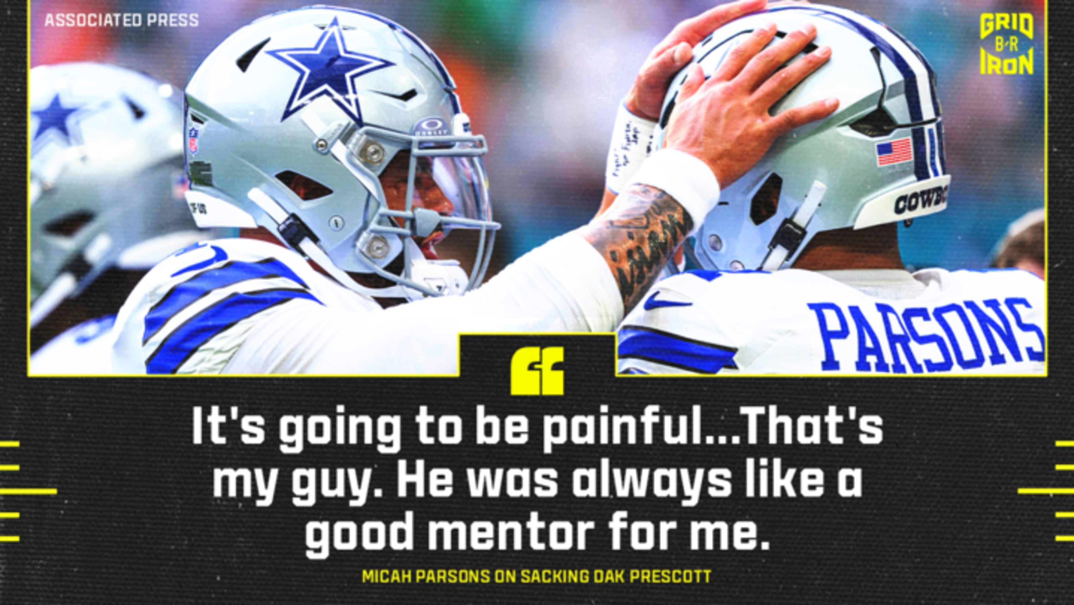 Micah Parsons Says It'll Be 'Painful' to Sack Dak Prescott in 1st Game ...