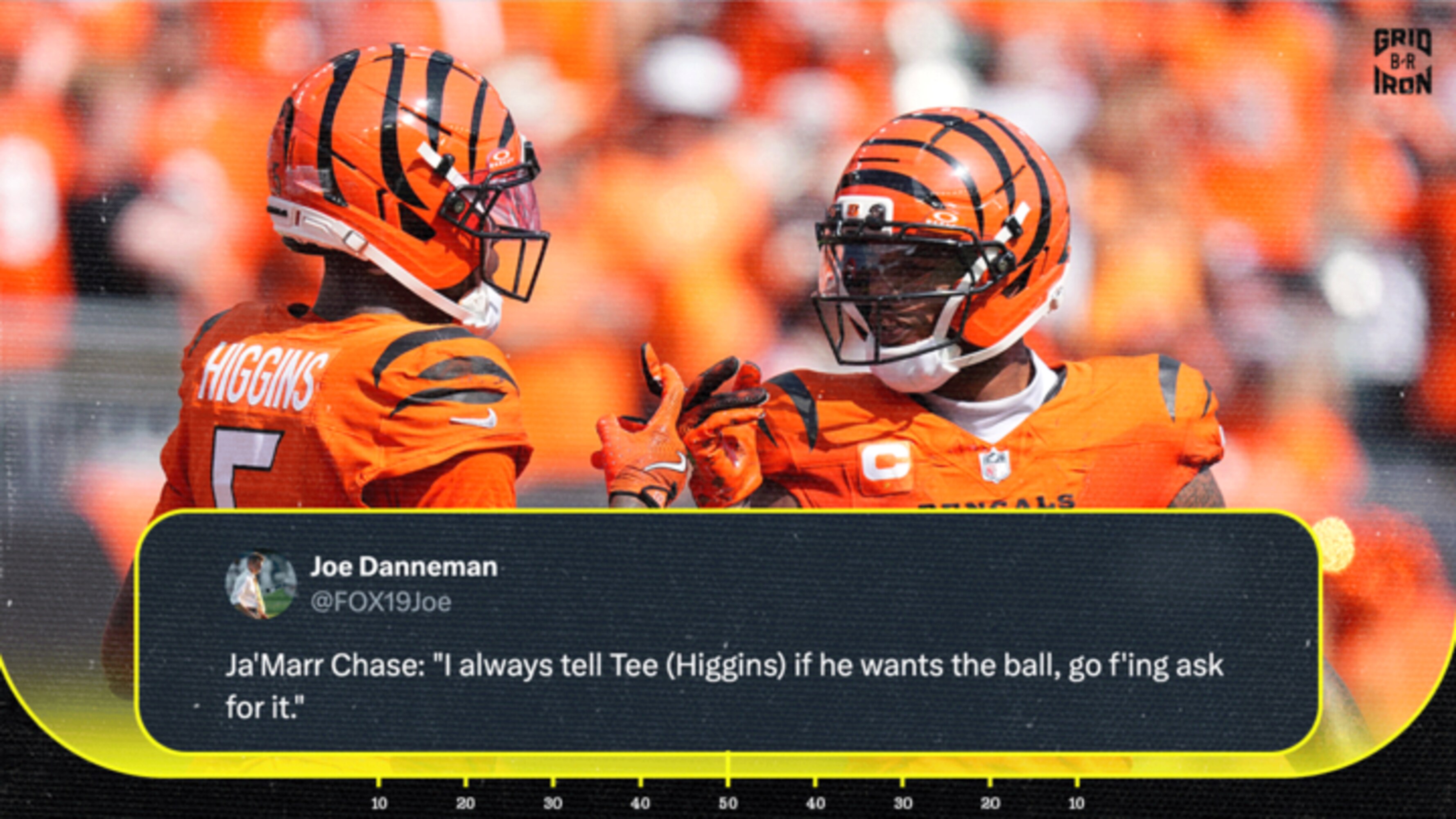 Ja'Marr Chase Says He Told Tee Higgins to 'F--king Ask' for Targets ...