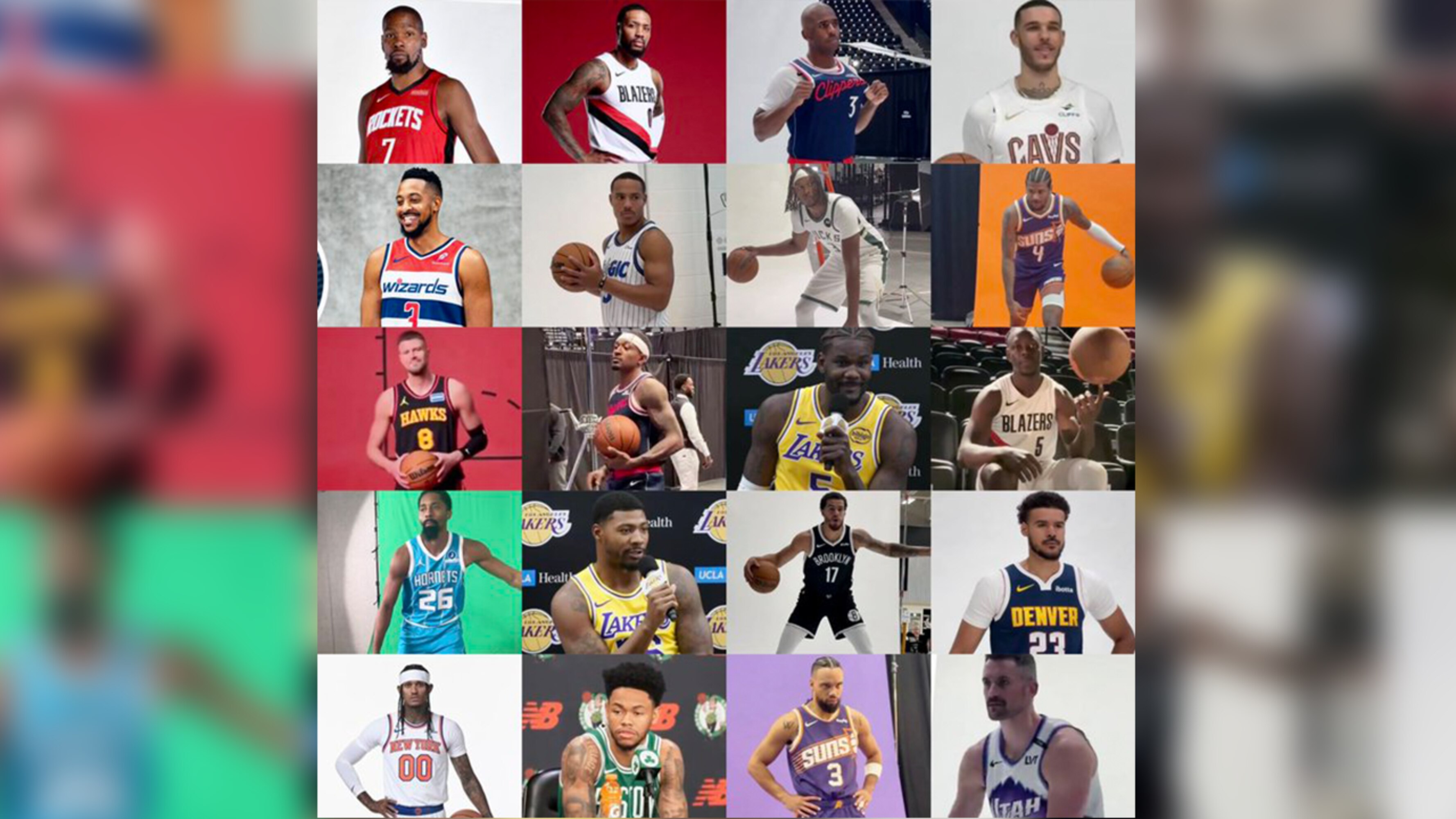 Kevin Durant, Lillard Headline 'Same Faces, New Places' Photos for 2025-26 NBA Season