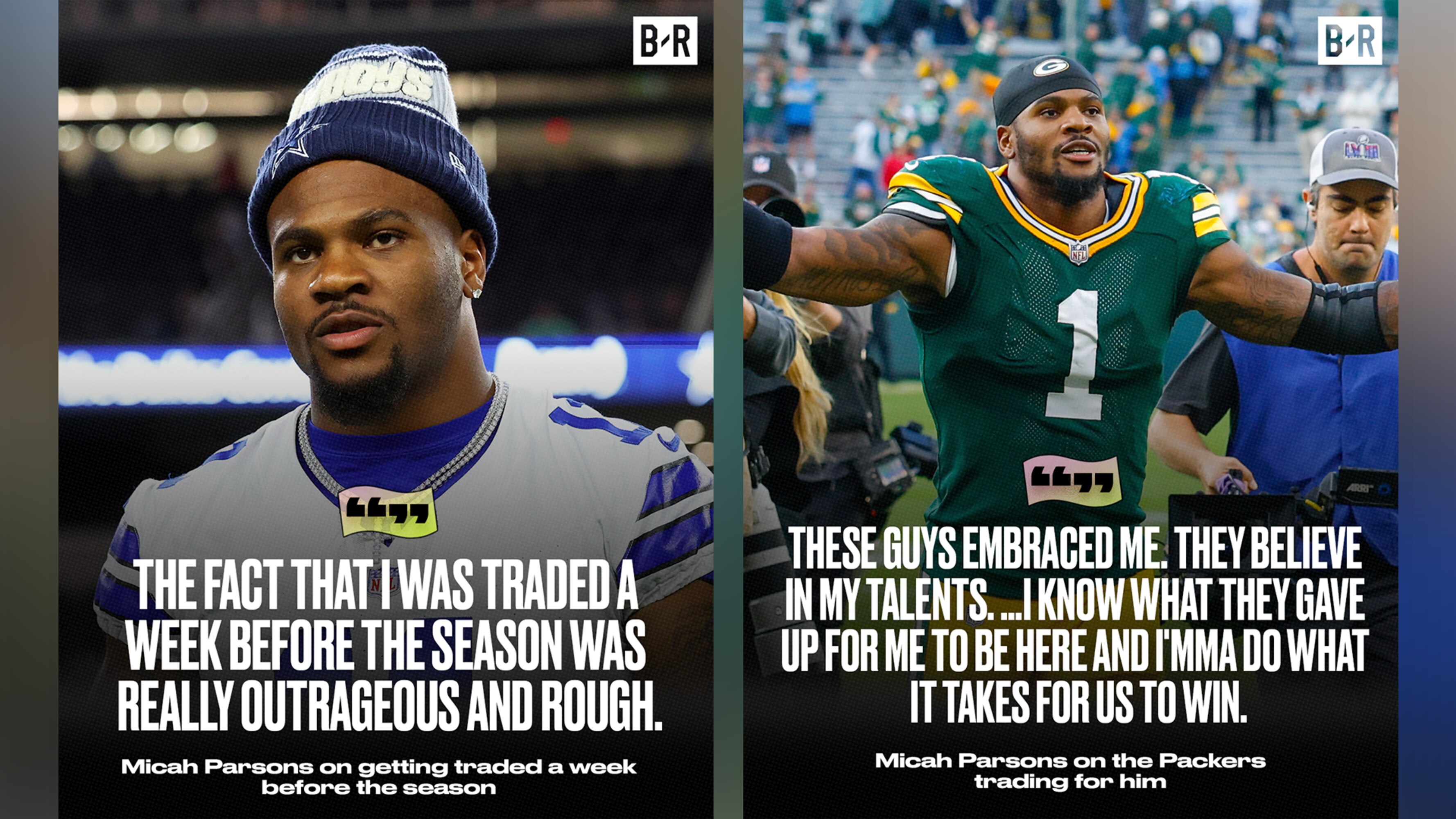 Micah Parsons Says Last 6 Months Were 'Super Toxic' Before Cowboys-Packers Trade