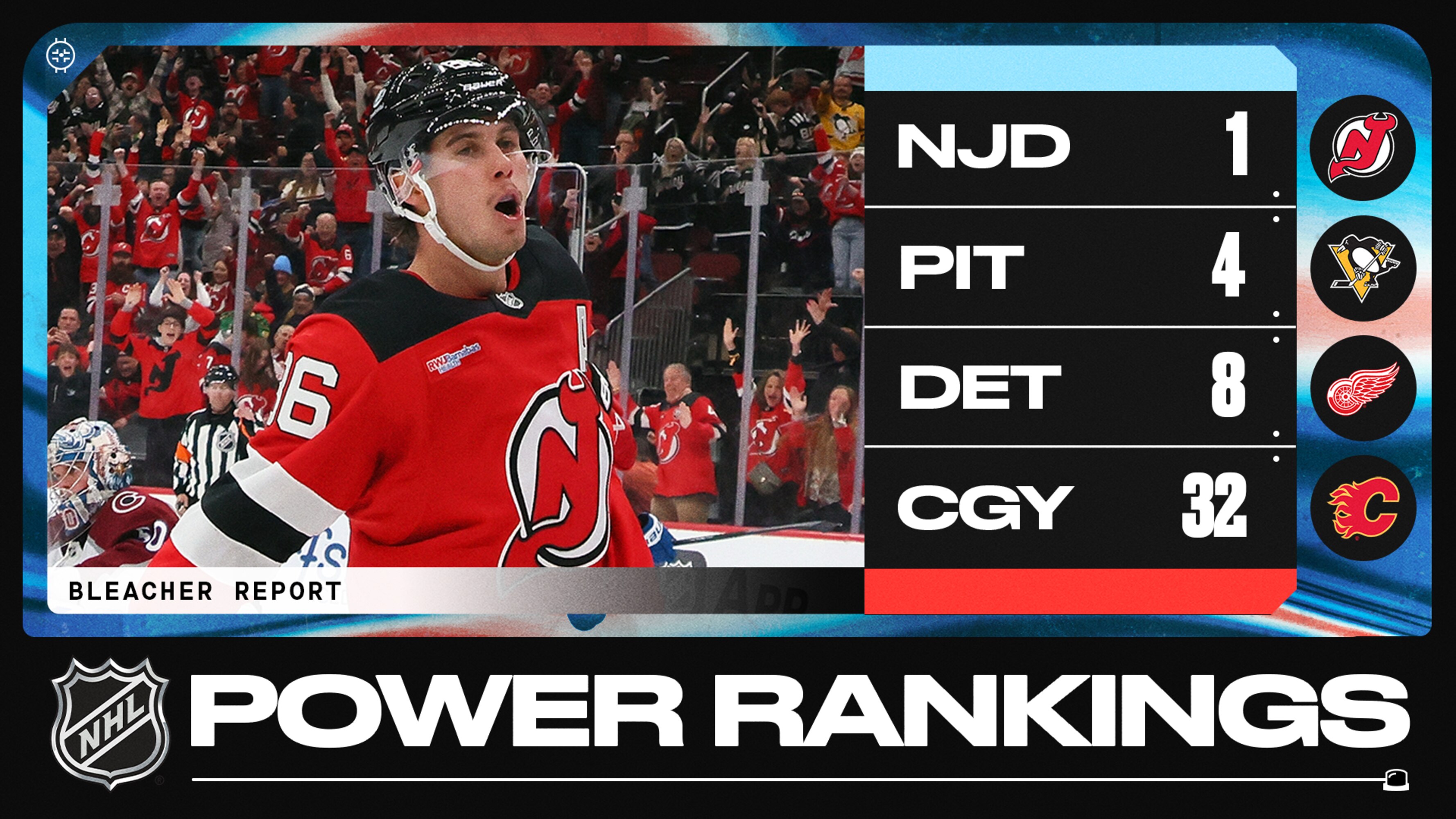 NHL Power Rankings Has Surprising Top 10 with Devils, Penguins, Red ...