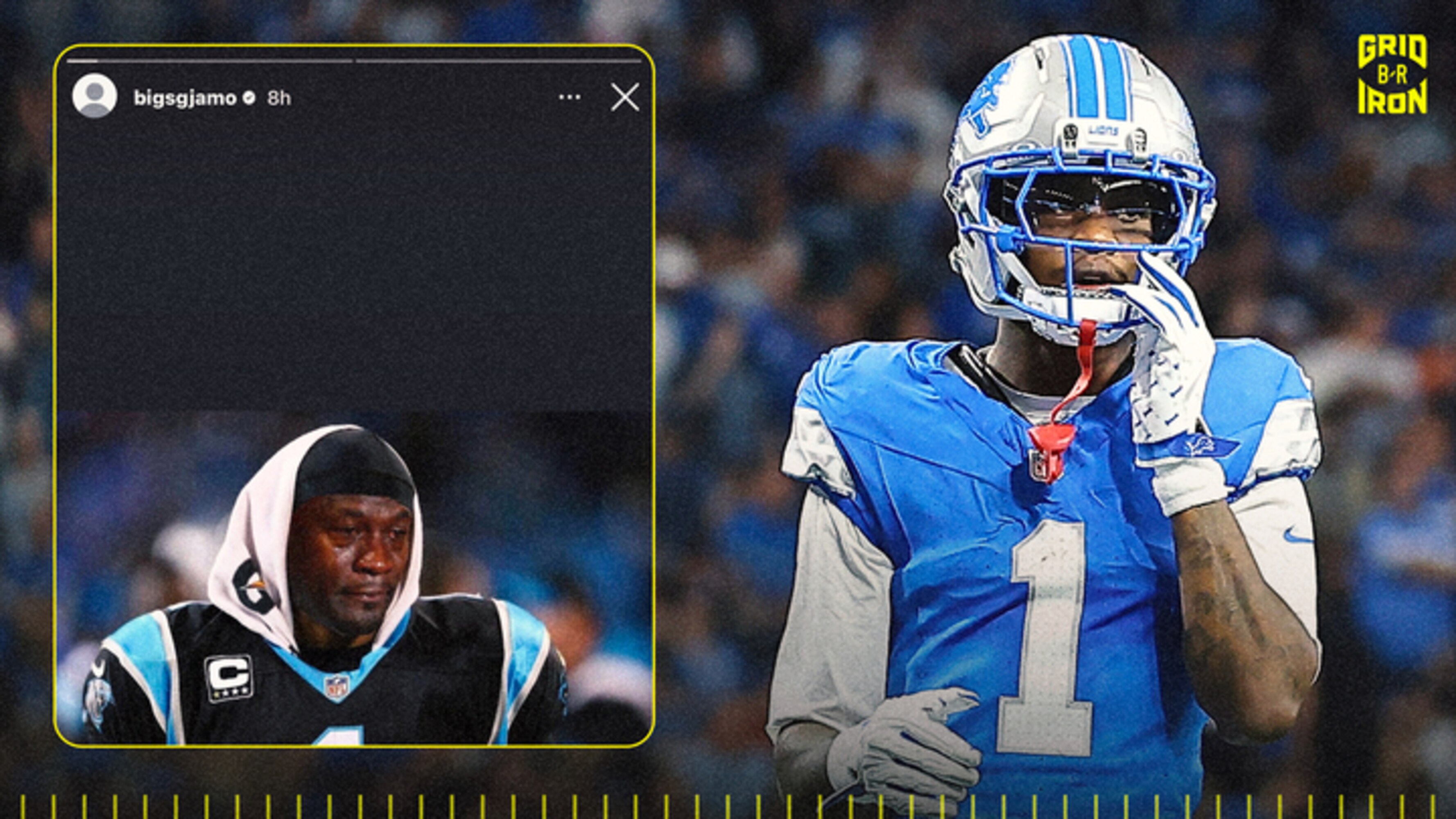 Lions' Jameson Williams Posts Crying Jordan Meme in IG Photo After 0 ...