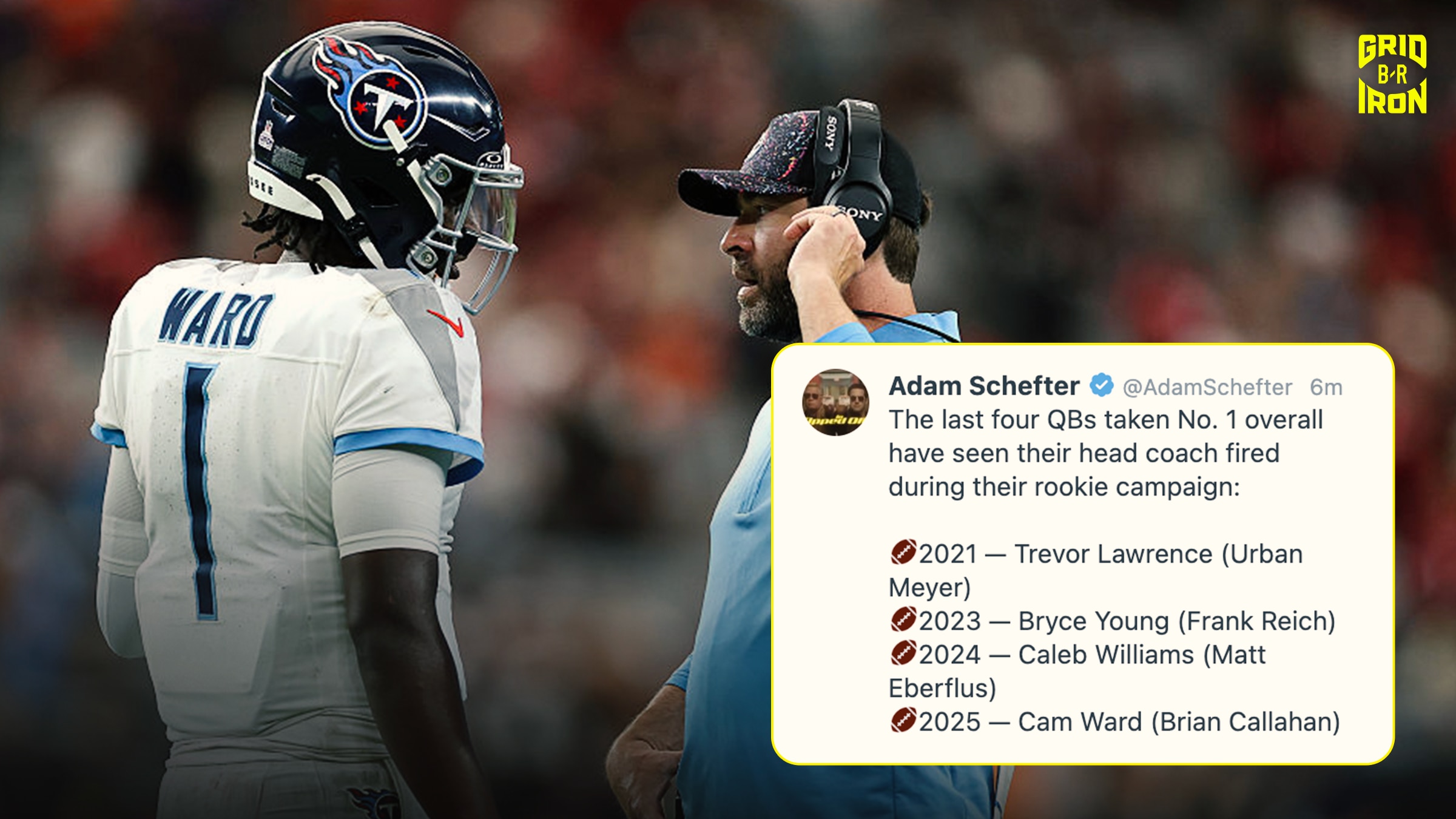 Brian Callahan Fired as Titans HC amid 1-5 Record to Start Cam Ward's ...