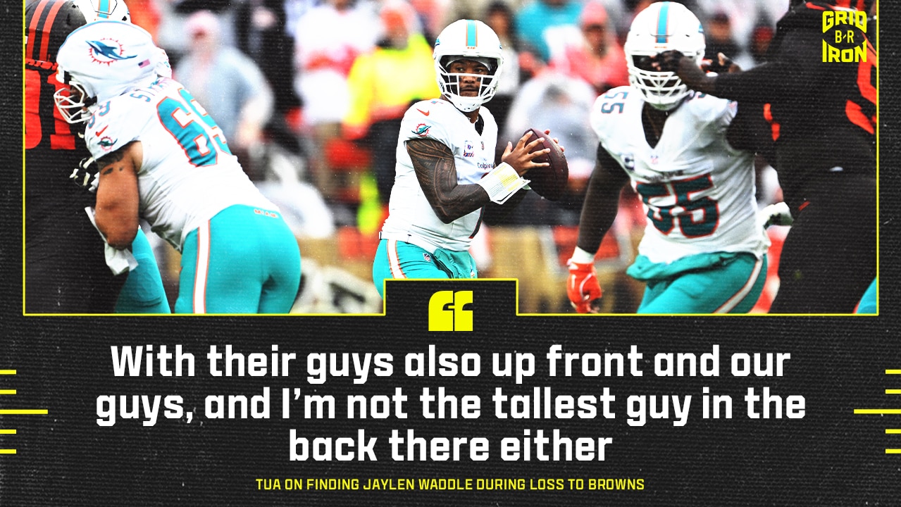 Tua Admits His Height Limited Jaylen Waddle's Targets vs. Browns, 'Not ...