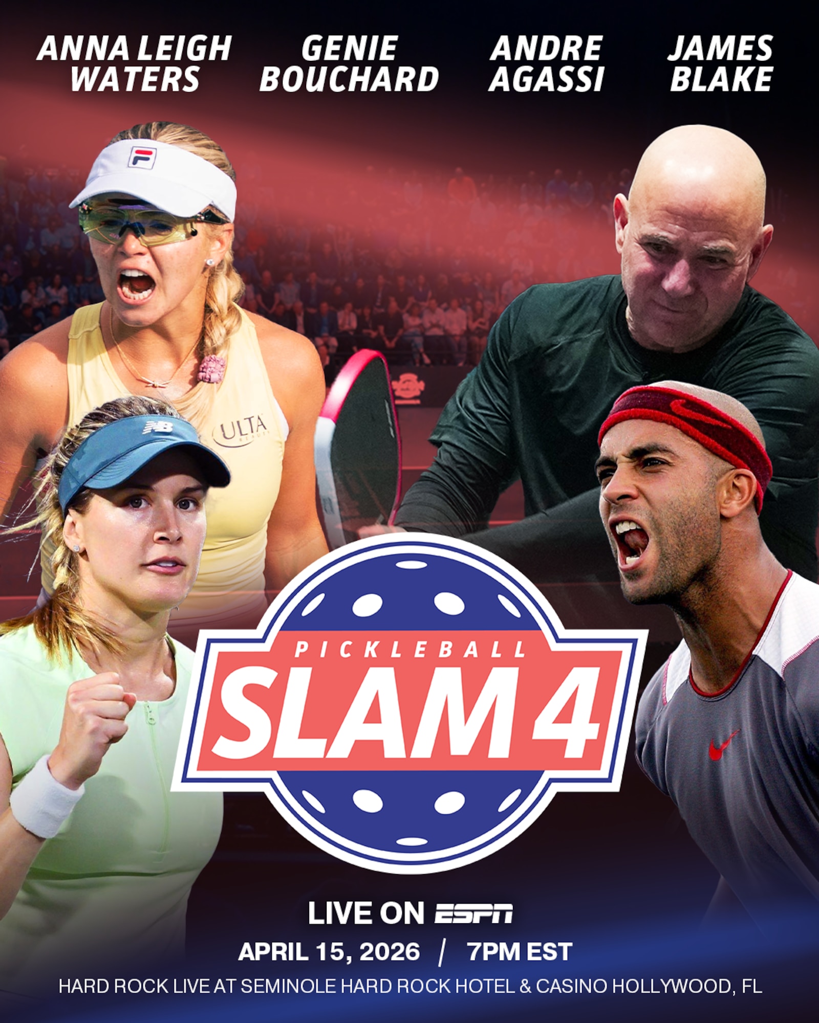 Andre Agassi Headlines Pickleball Slam 2026 as Prize Money, Schedule ...