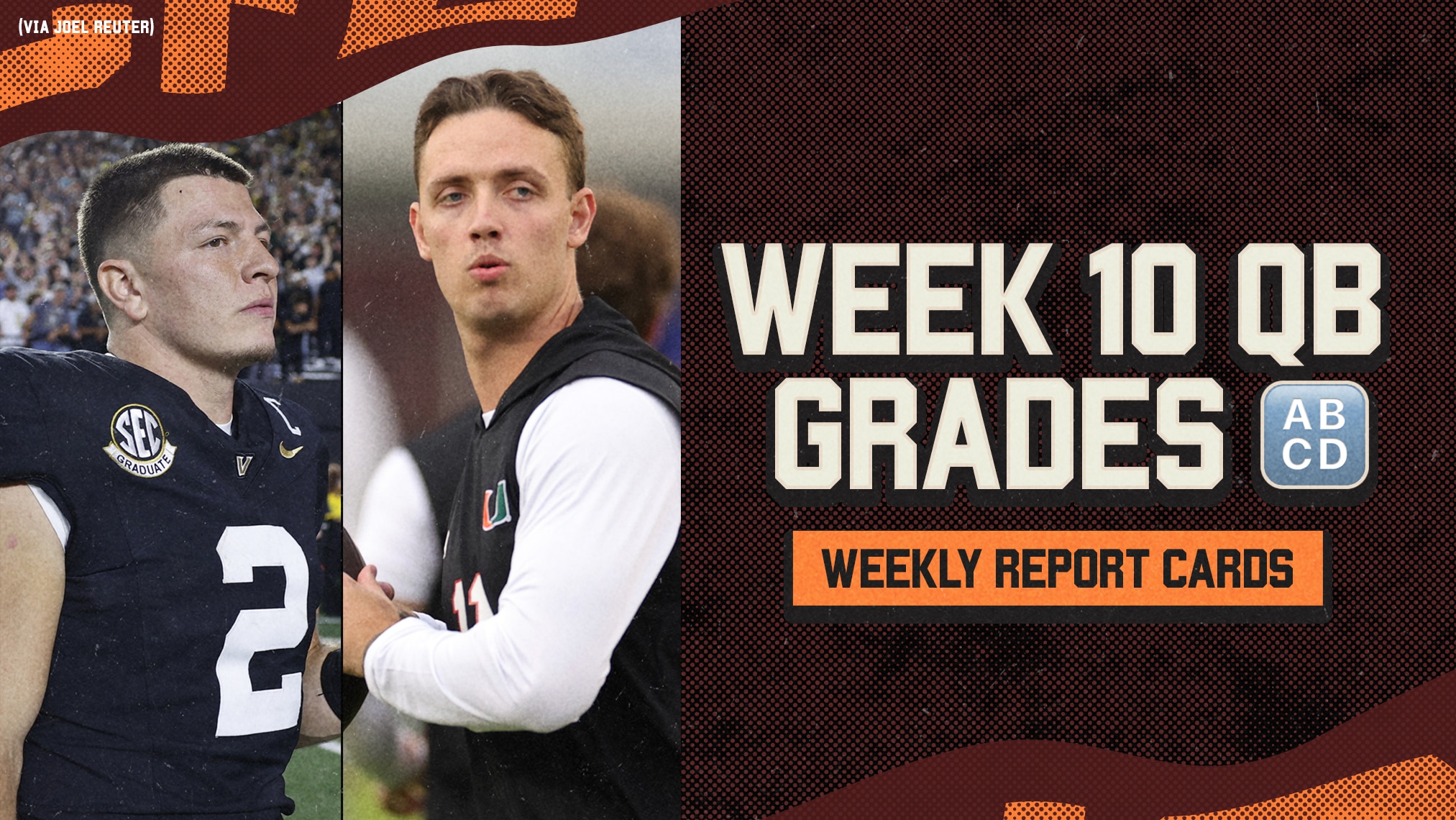 Report Card Grades for Top 20 College Football QBs After Week 10
