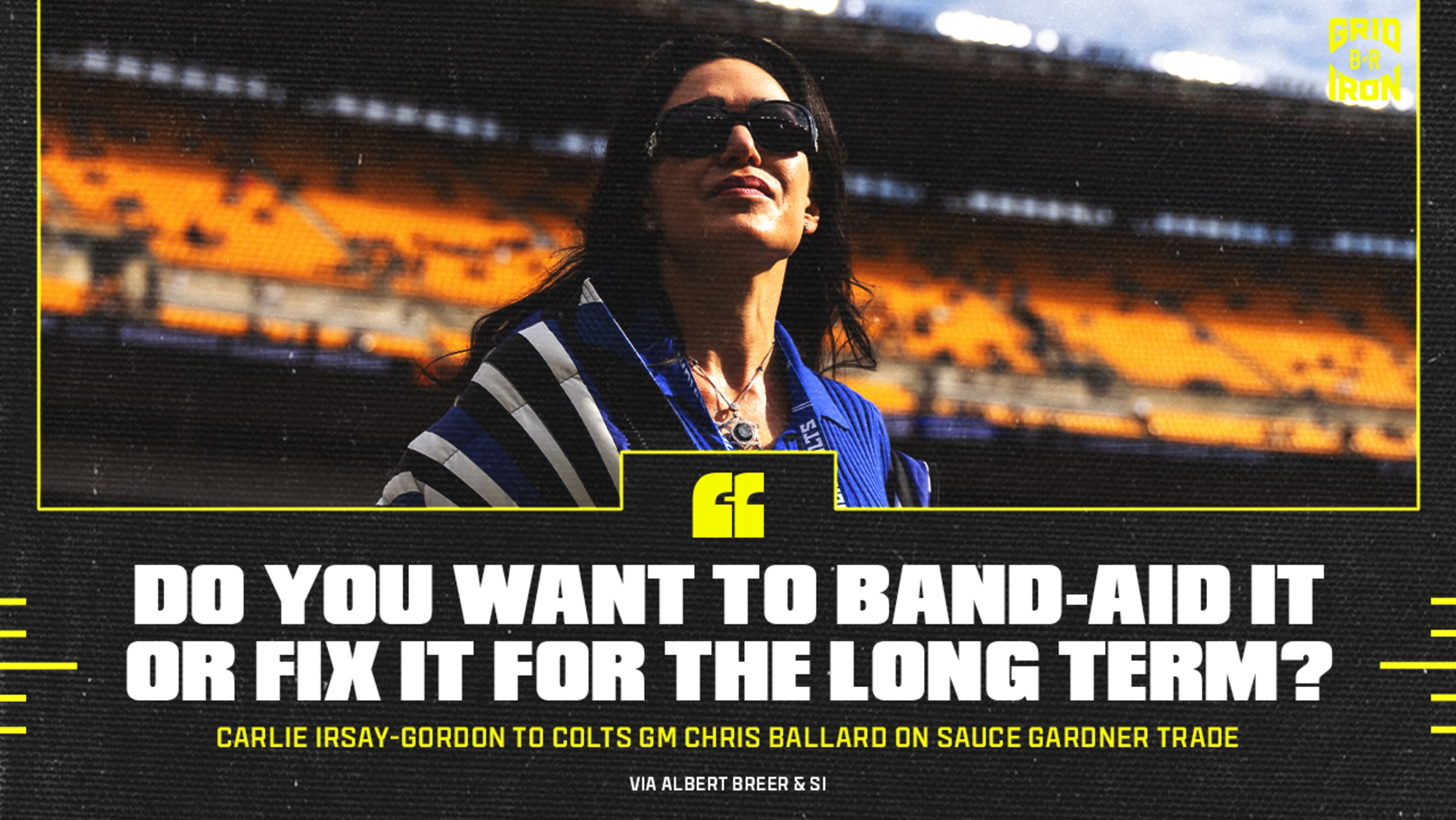 Carlie Irsay-Gordon's Message to Colts GM During Sauce Gardner Trade ...