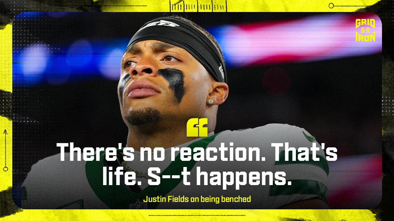 Justin Fields Says 'S--t Happens' as Jets Benched Him for Tyrod Taylor ...