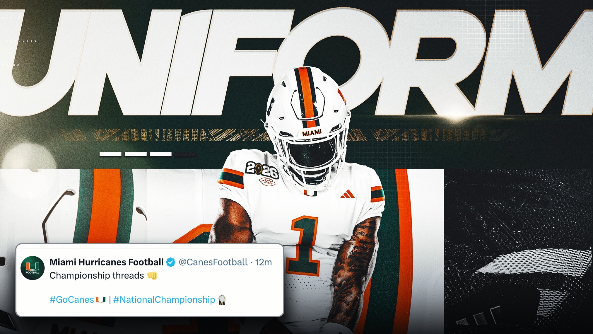 Miami Unveils Uniform Combination for CFP Title Game Matchup vs ...