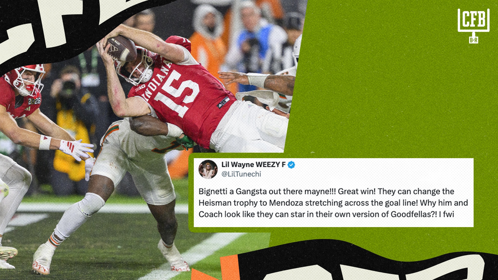 Lil Wayne Congratulates Indiana's Fernando Mendoza, Curt Cignetti on ...