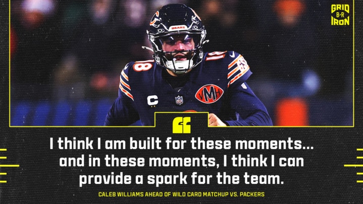 Bears' Caleb Williams Says He's 'Built for These Moments' Before Wild ...