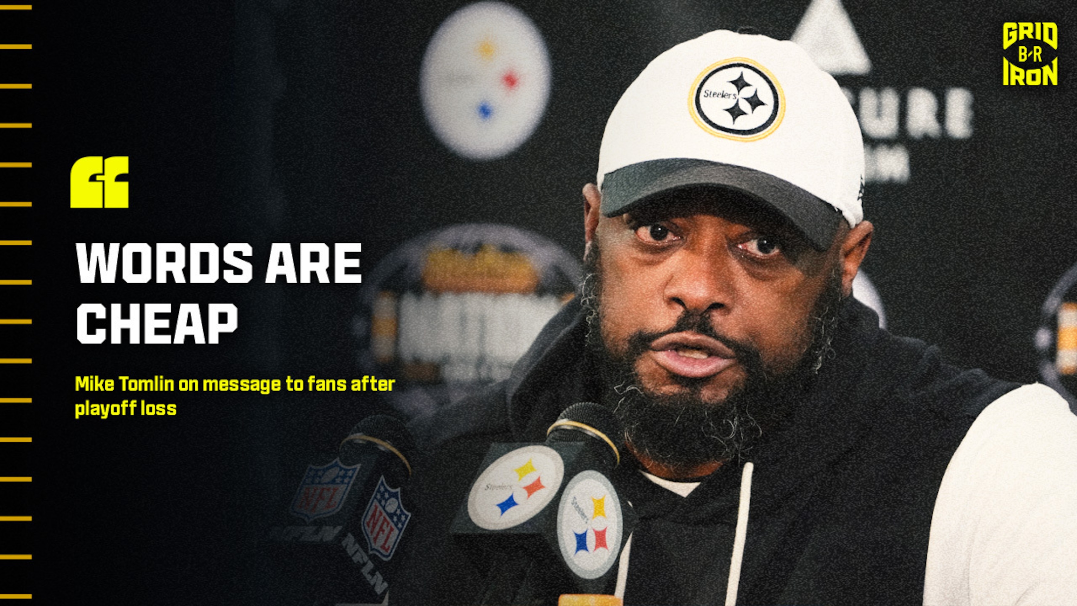 'Words Are Cheap,' Mike Tomlin Gives Message to Steelers Fans in Video ...
