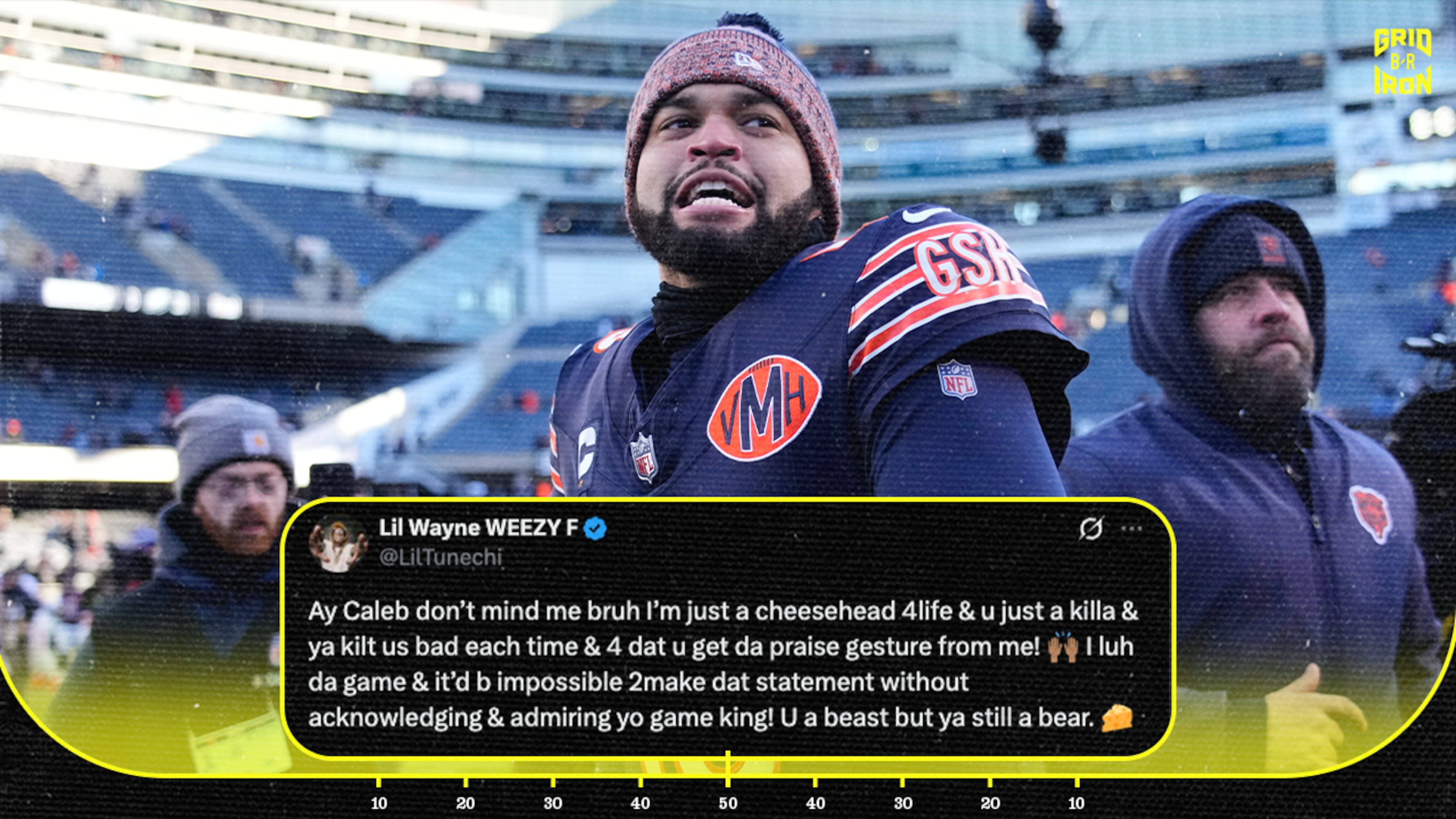 Lil Wayne Reacts to Caleb Williams' Response to NSFW Post About Packers ...