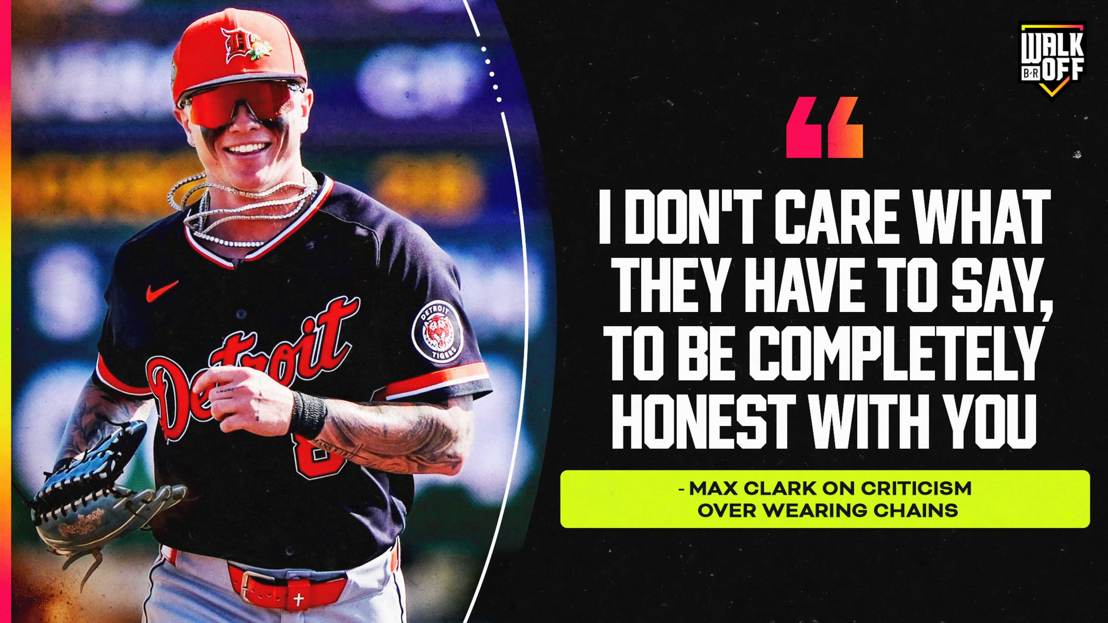 Tigers' Max Clark Responds to Criticism Over Wearing Chains During Game ...