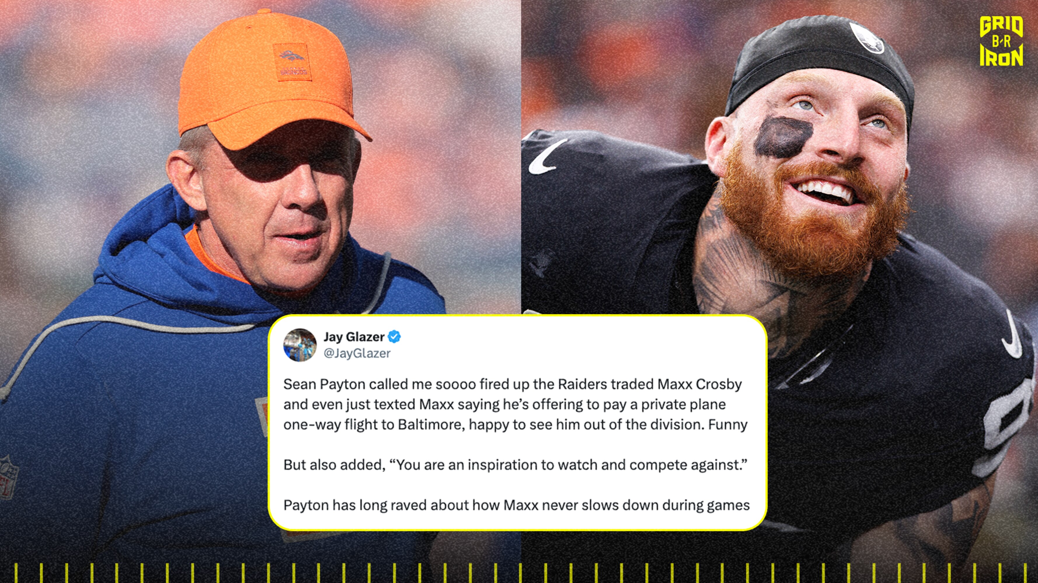 Broncos' Sean Payton Reveals Text to Maxx Crosby After Reported Trade ...