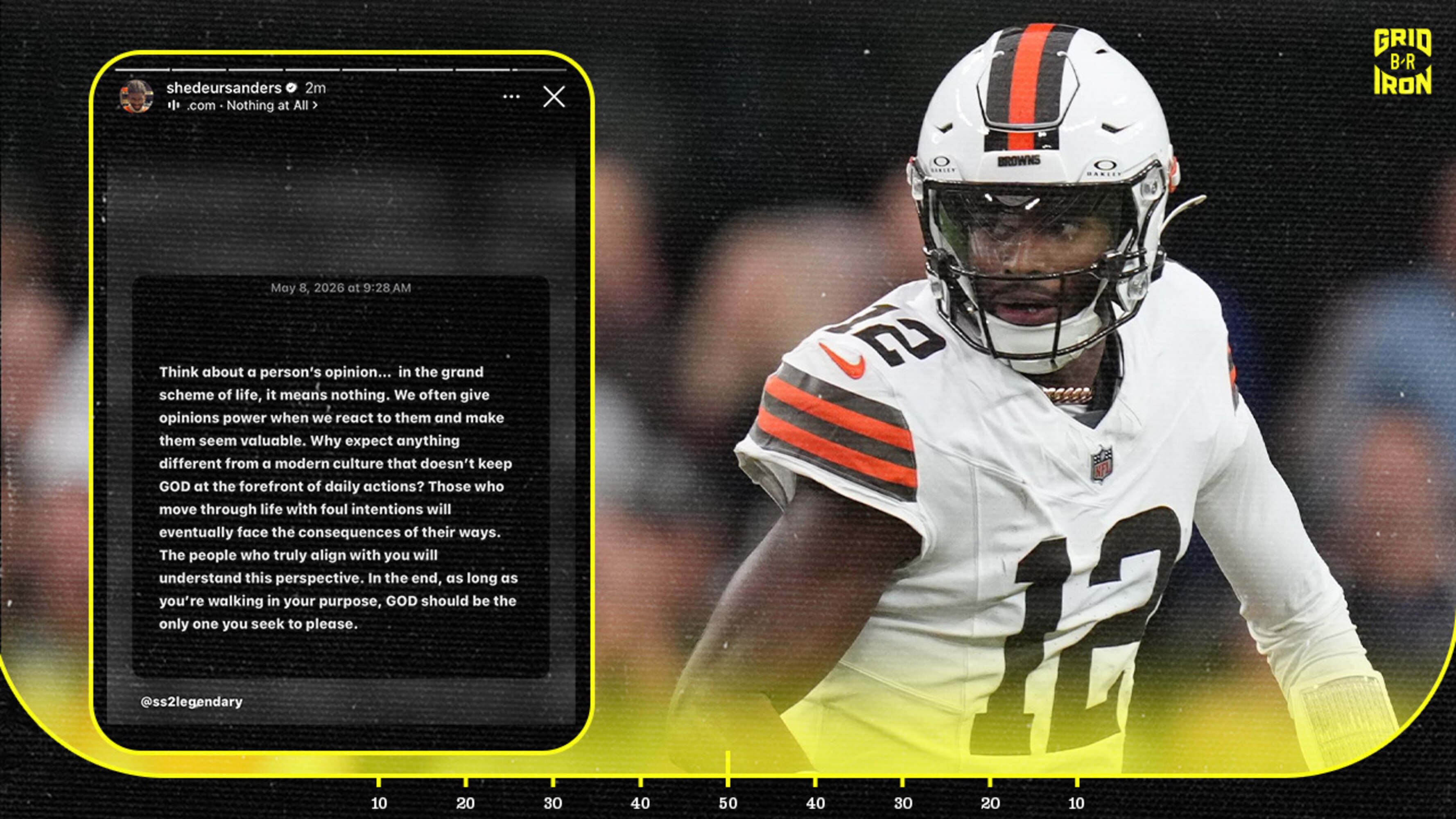Shedeur Sanders Shades Critics in IG Photo Amid Browns QB Battle With ...