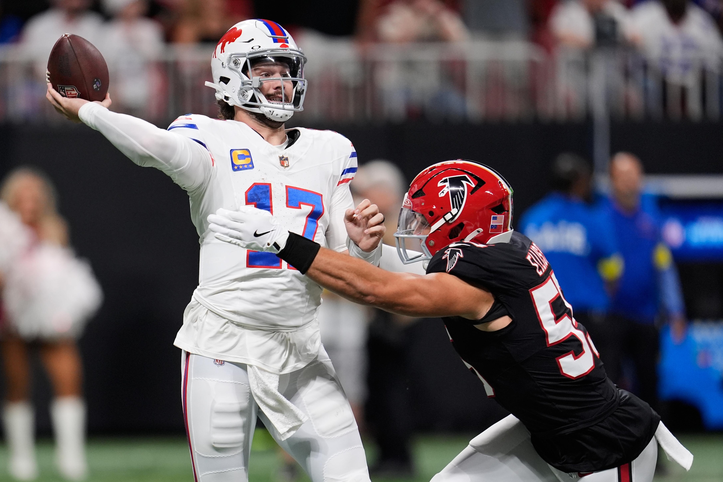 Josh Allen, Bills Called Out by NFL Fans As Bijan, Falcons Hand Team ...