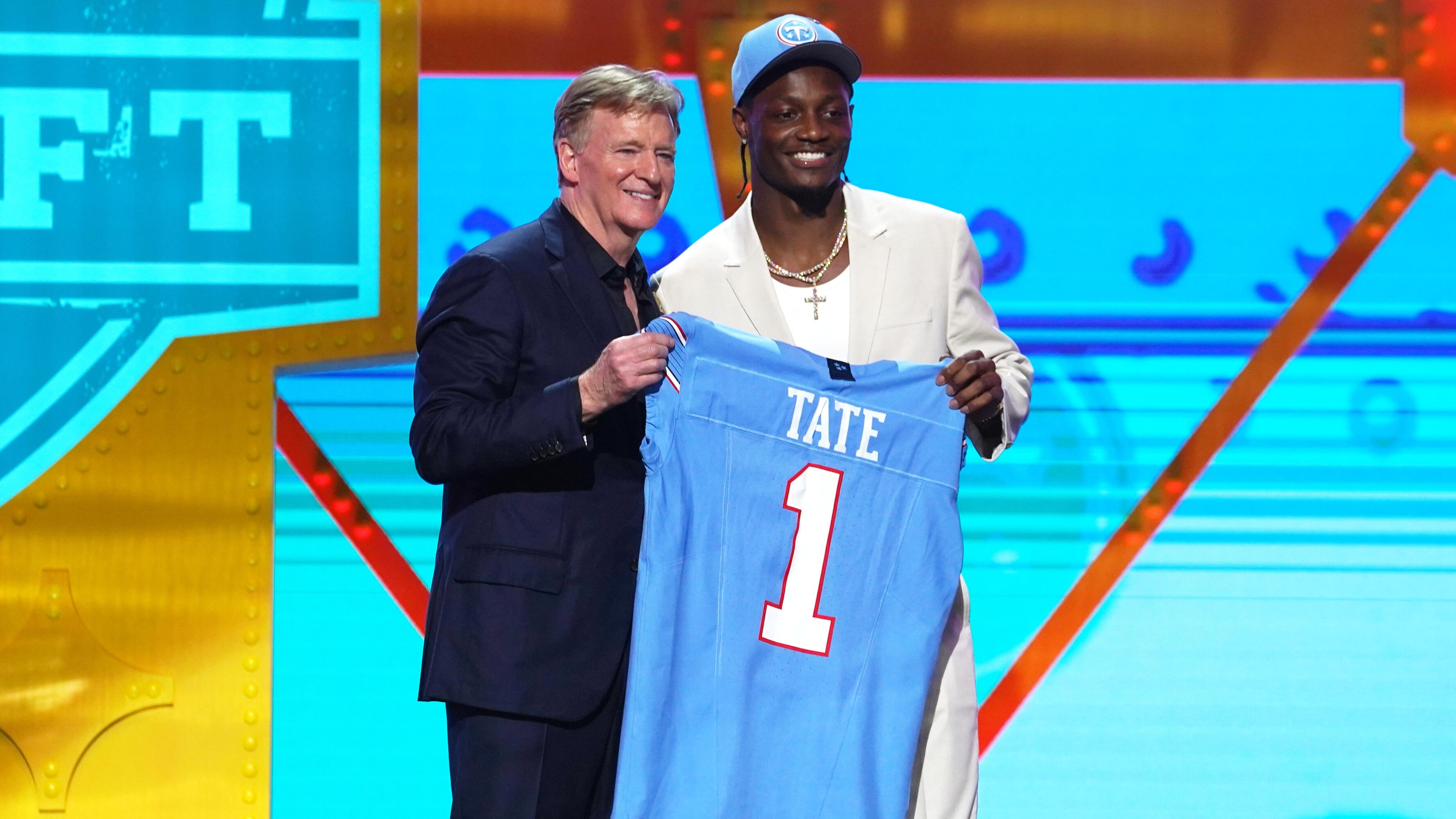 Carnell Tate Talks Buying Jersey Number amid Being Drafted by Titans ...