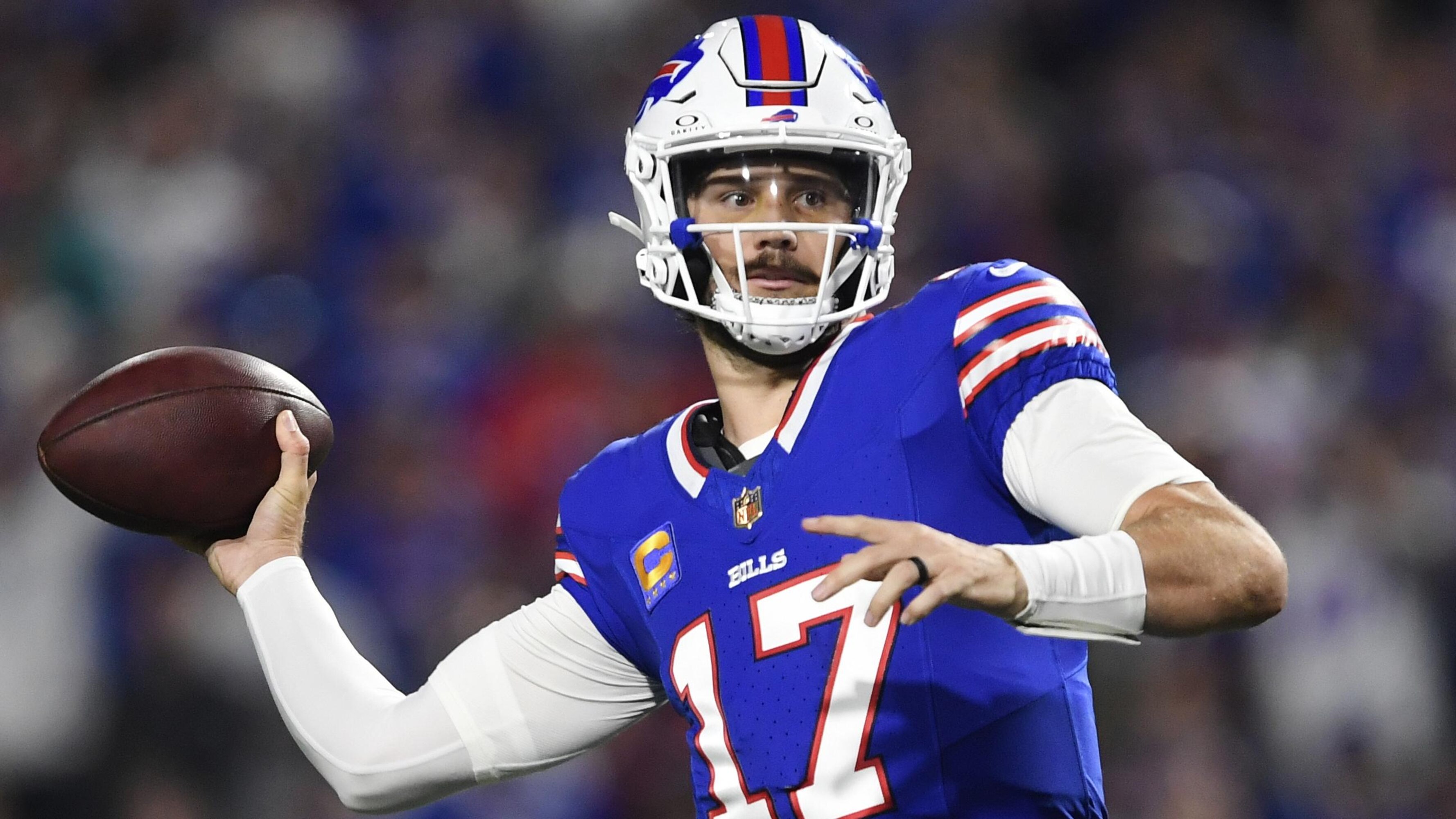 Josh Allen Hints He'll Continue to Wear Helmet Visor After Bills' Win ...