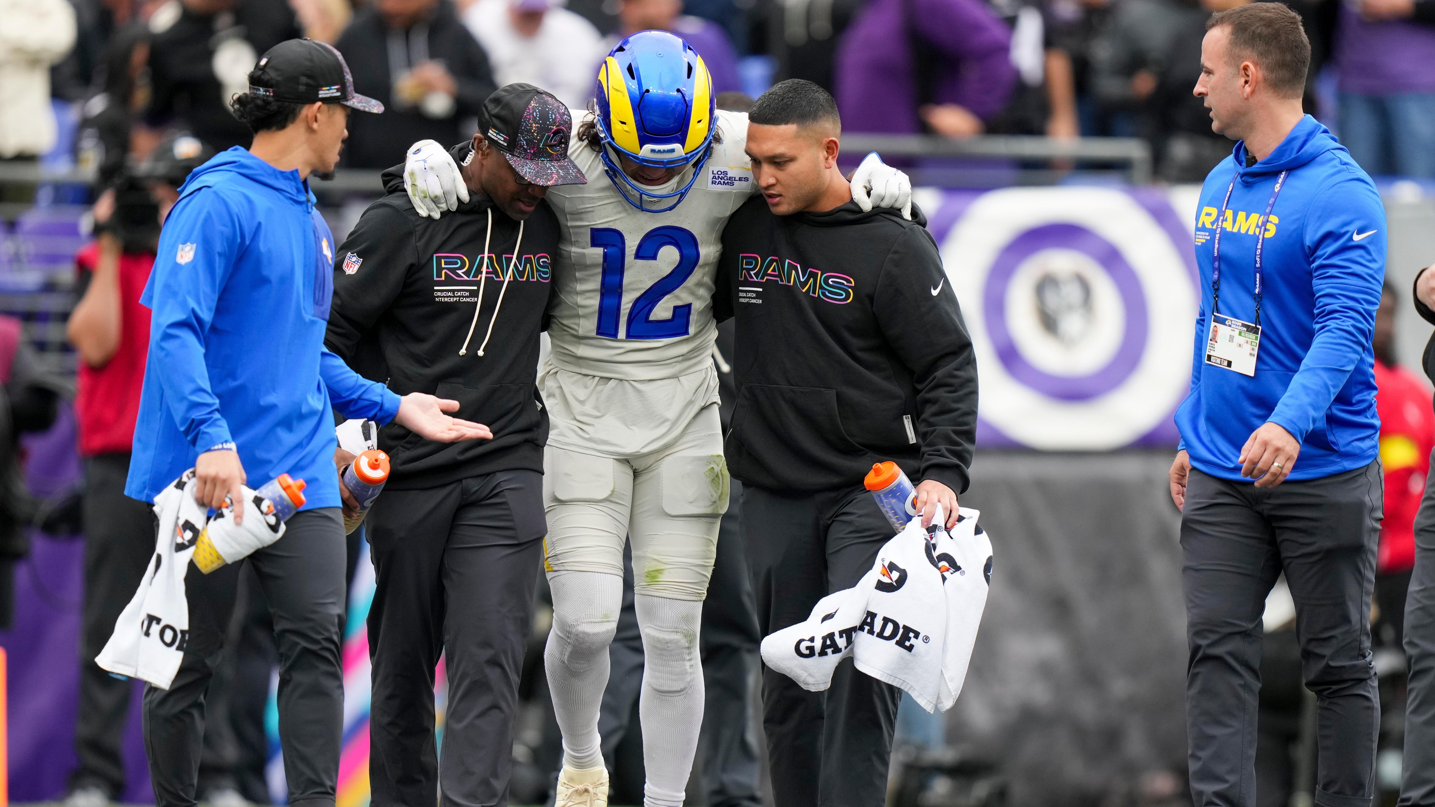 Puka Nacua Out With Ankle Injury for Rams vs. Jaguars Game in London