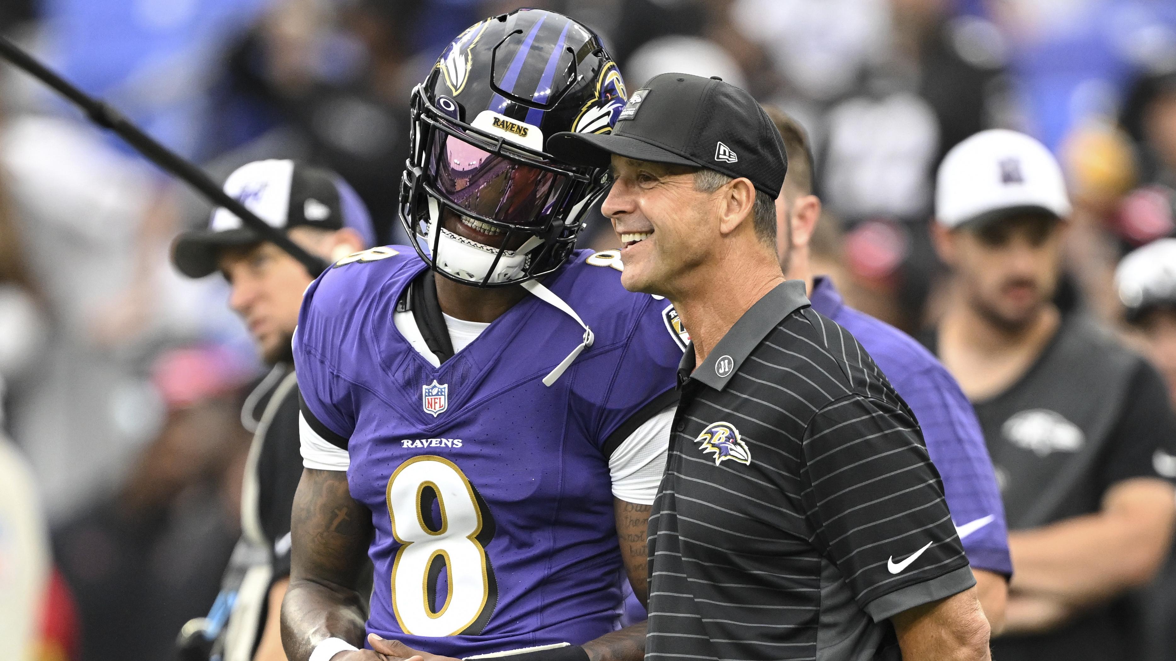 How Will John Harbaugh Impact Jaxson Dart After Coaching Lamar Jackson ...