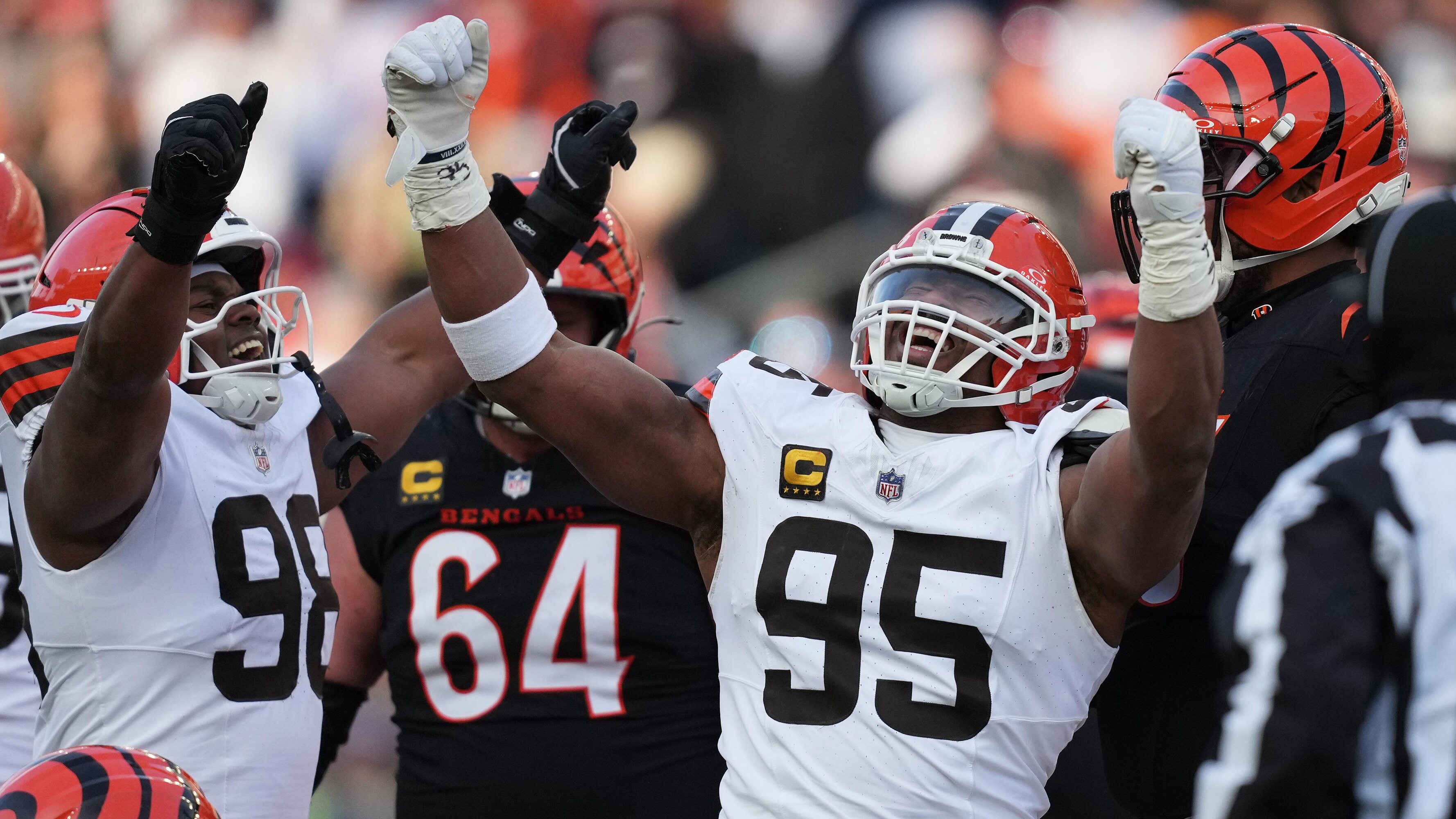 Myles Garrett's On-Field Reaction to NFL Sacks Record Heard in Mic'd Up ...