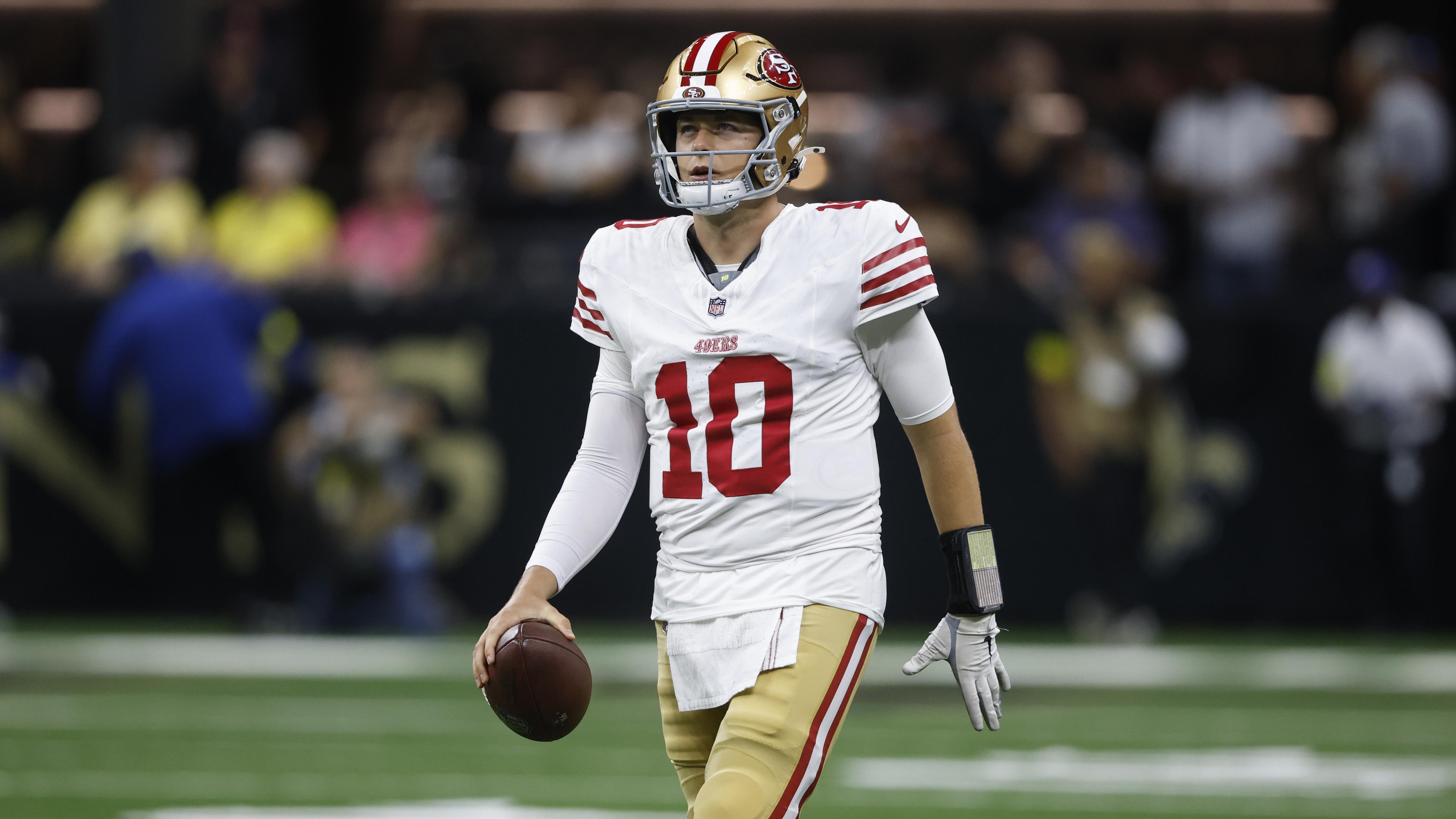 49ers' Brock Purdy, Jauan Jennings Out vs. Cardinals as Mac Jones Makes 2nd Start