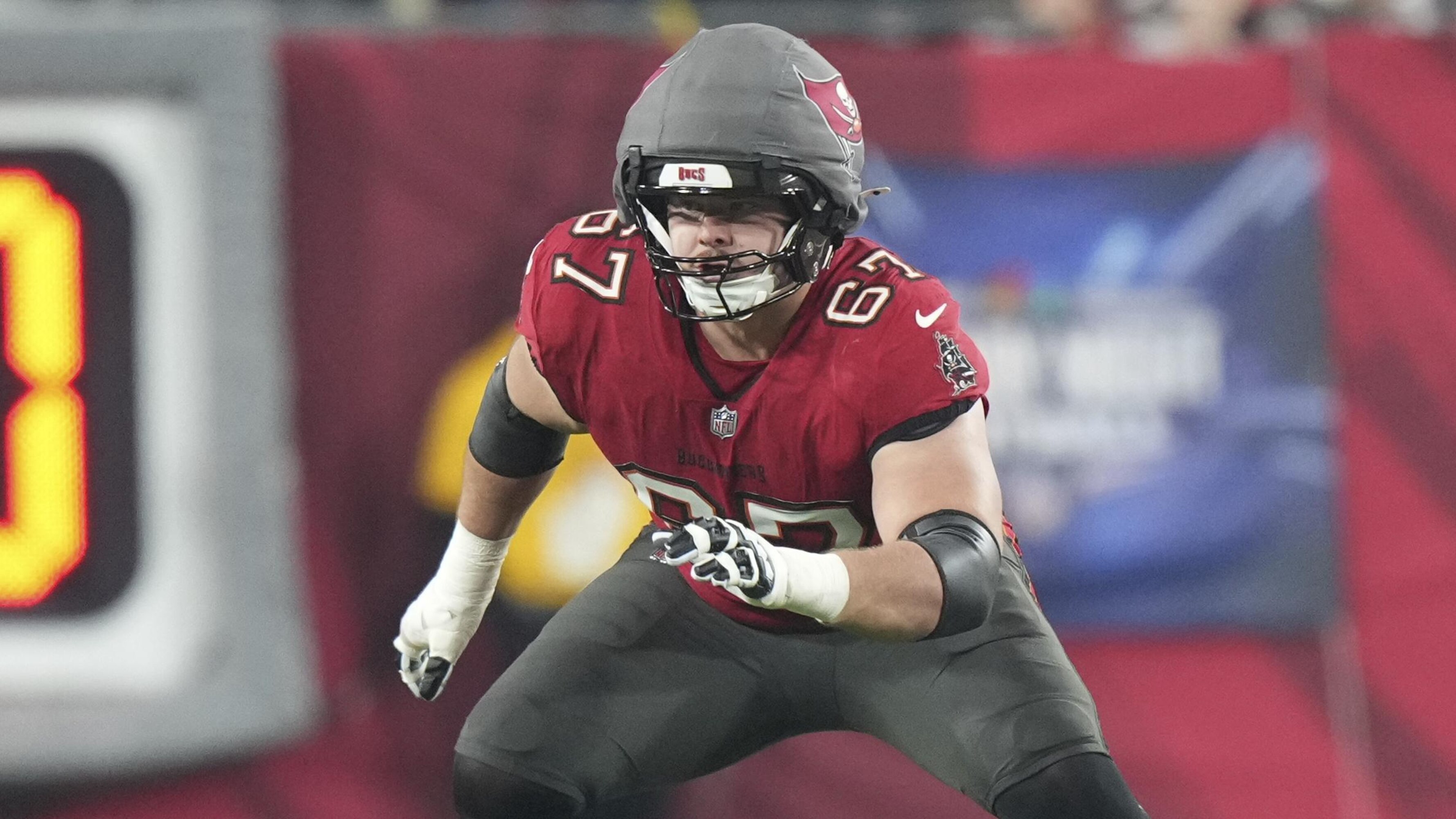 Luke Goedeke, Buccaneers Reportedly Agree to 4-Year, $90M Contract ...