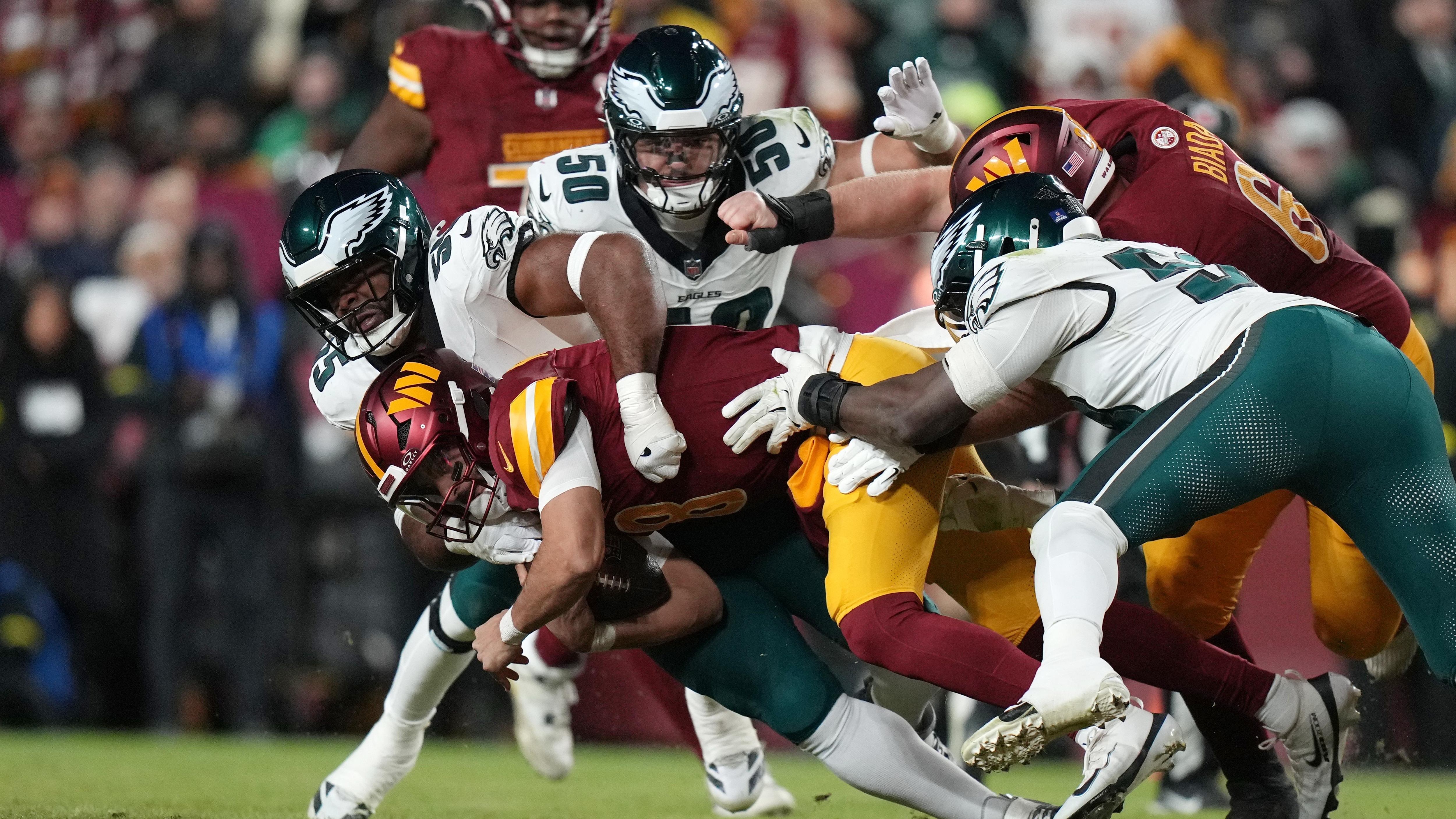 3 Players Ejected After Eagles vs. Commanders Brawl on Video, Who Got ...