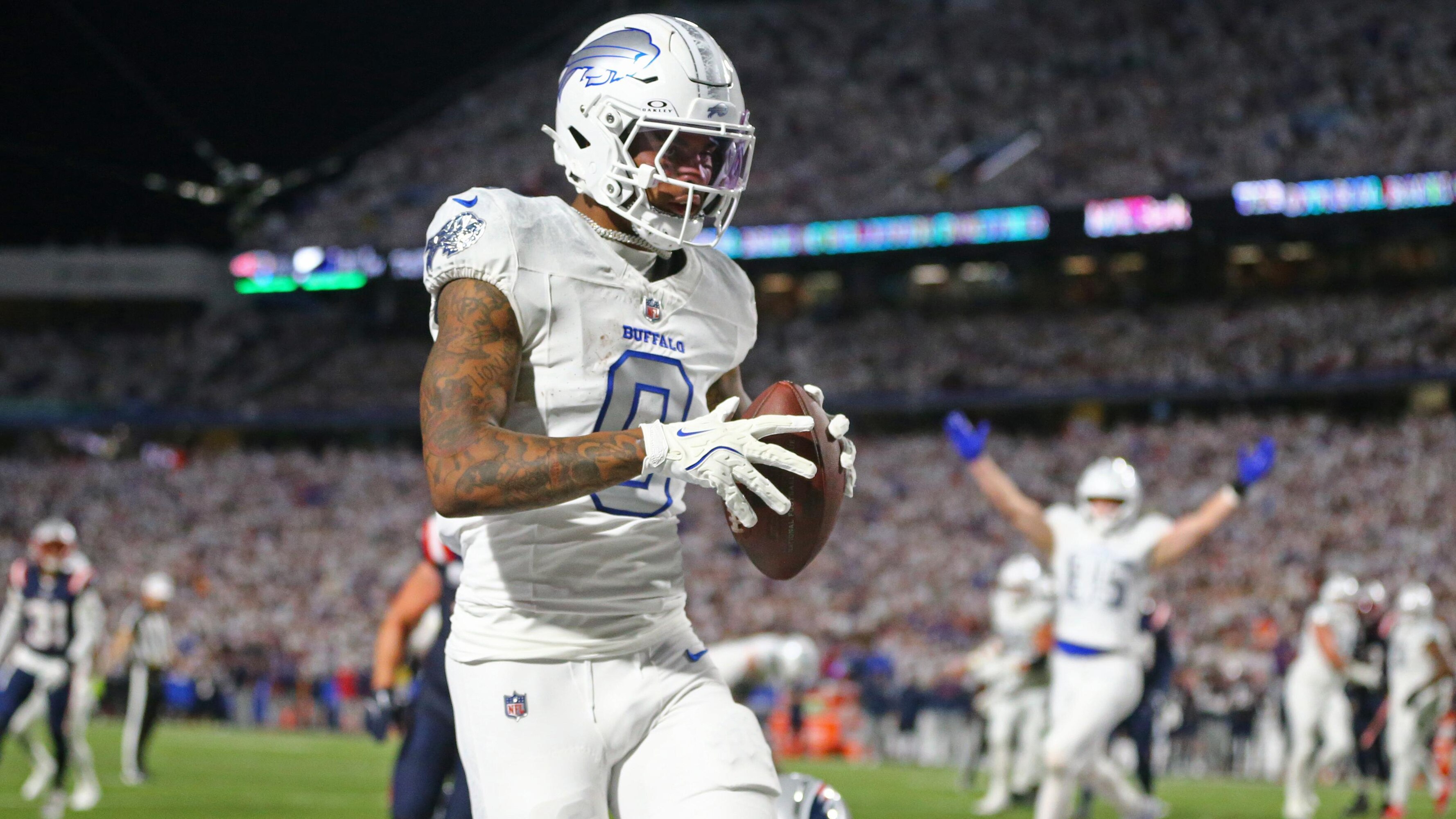 Keon Coleman Talks Improving 'Maturity' After 1Q Benching in Bills' Loss to Patriots