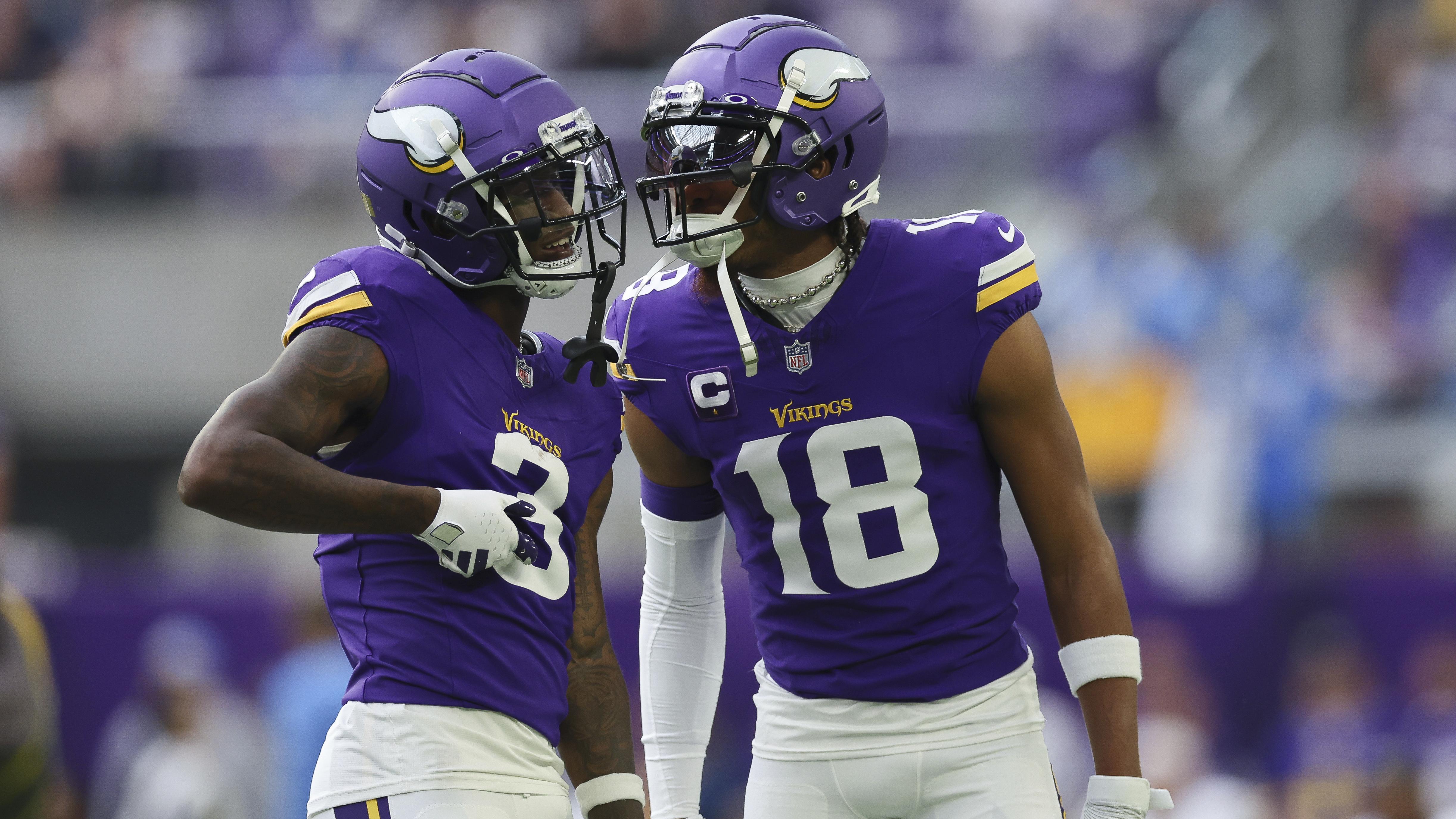 Vikings Reportedly Exploring WR Trade Amid Justin Jefferson Injury, Addison Suspension