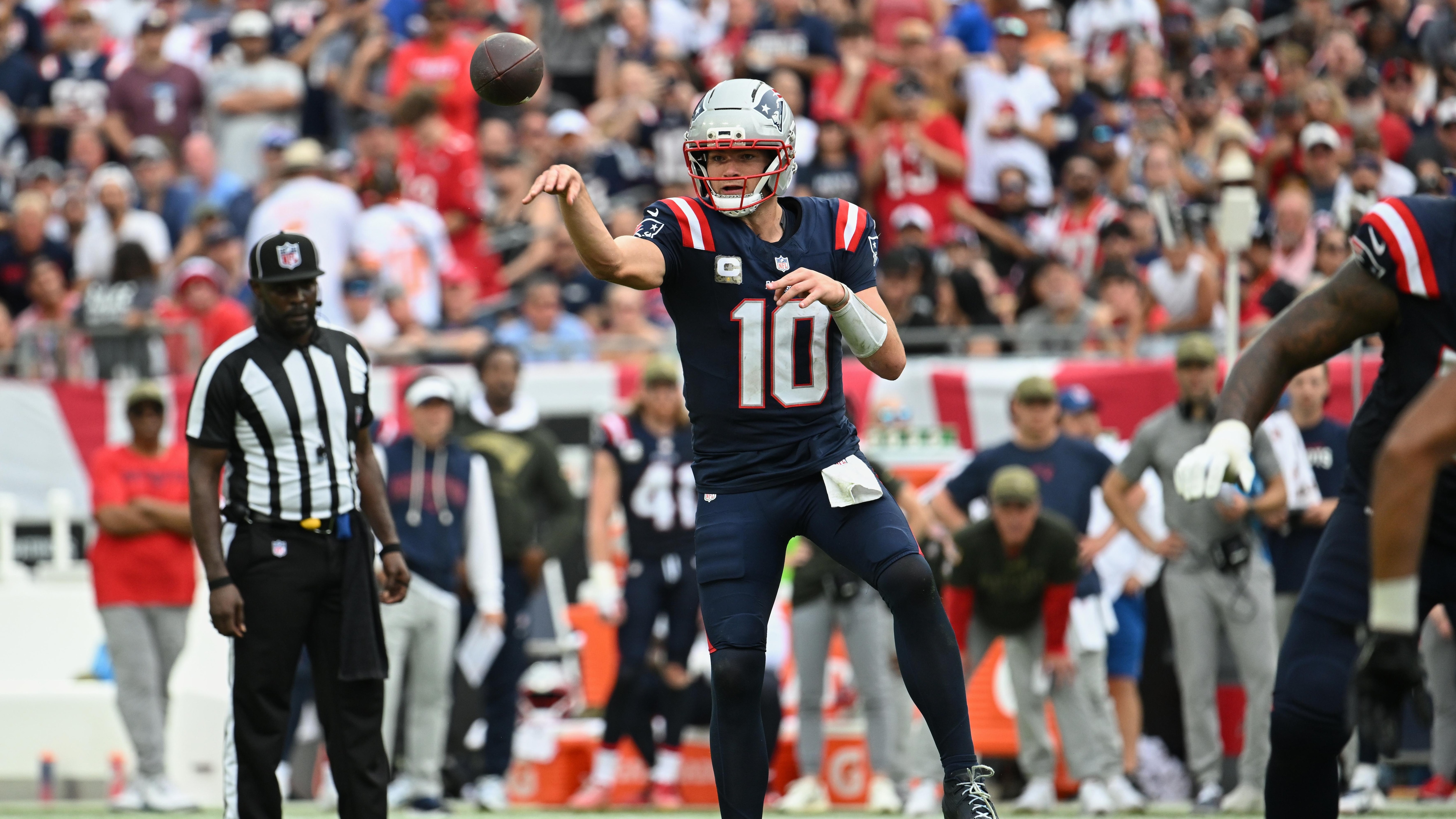 Drake Maye Gets NFL MVP Hype from Fans After Patriots Beat Baker Mayfield, Bucs