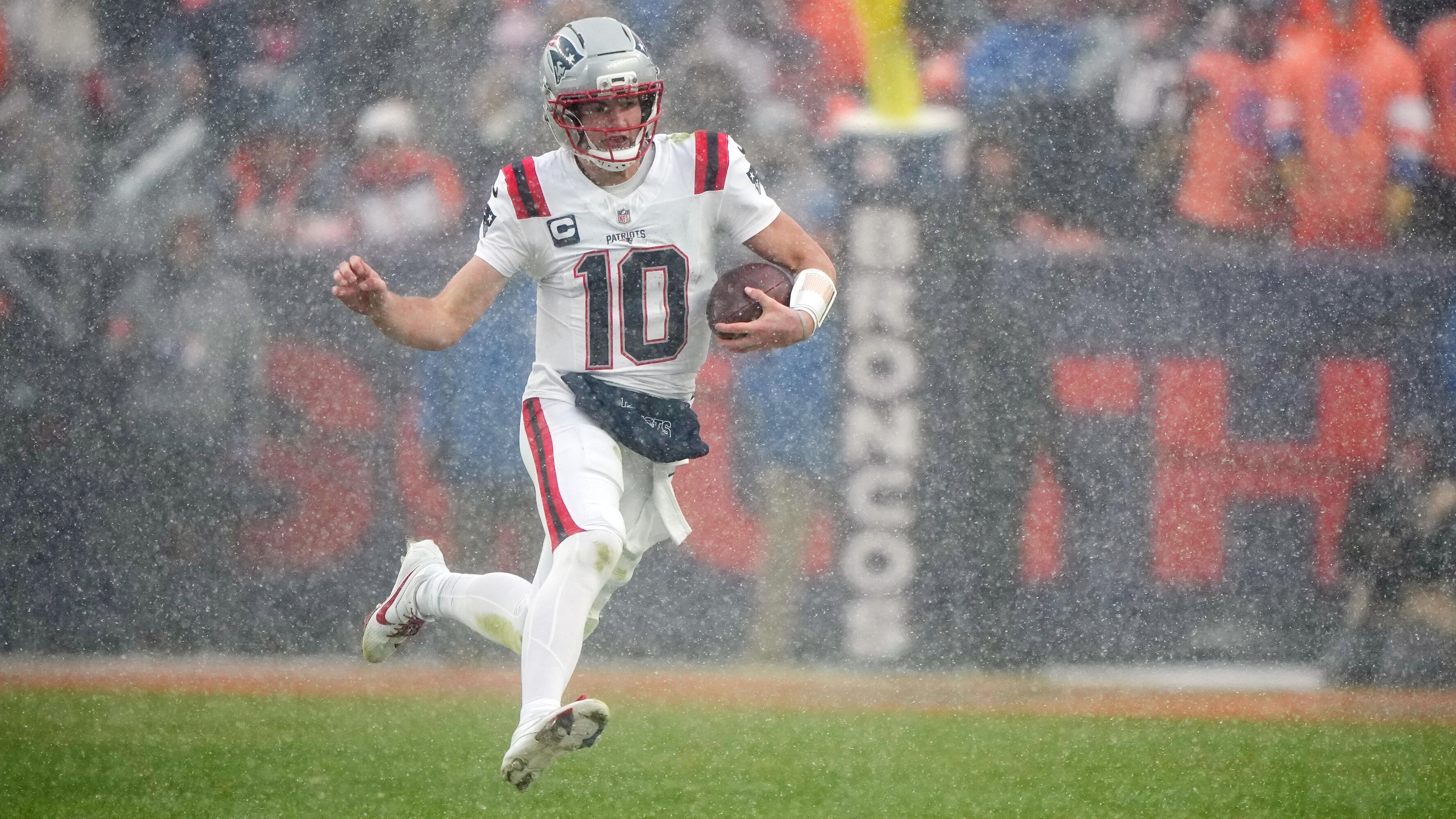 Drake Maye's Message to Patriots, Reaction to AFC Title-Clinching Play ...