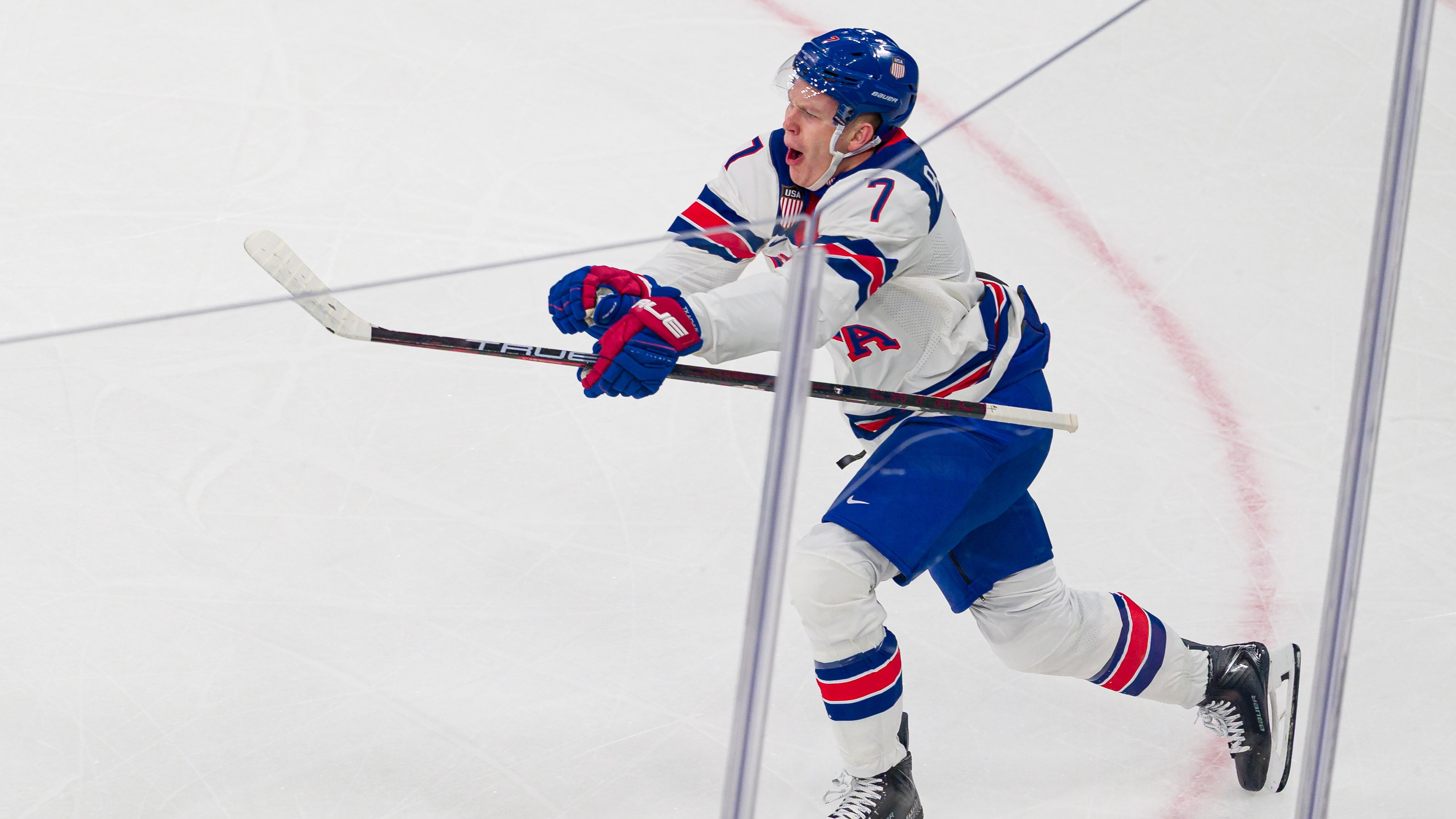 Brady Tkachuk Reacts to USA's Wild Win in Olympic Hockey Group Play as ...