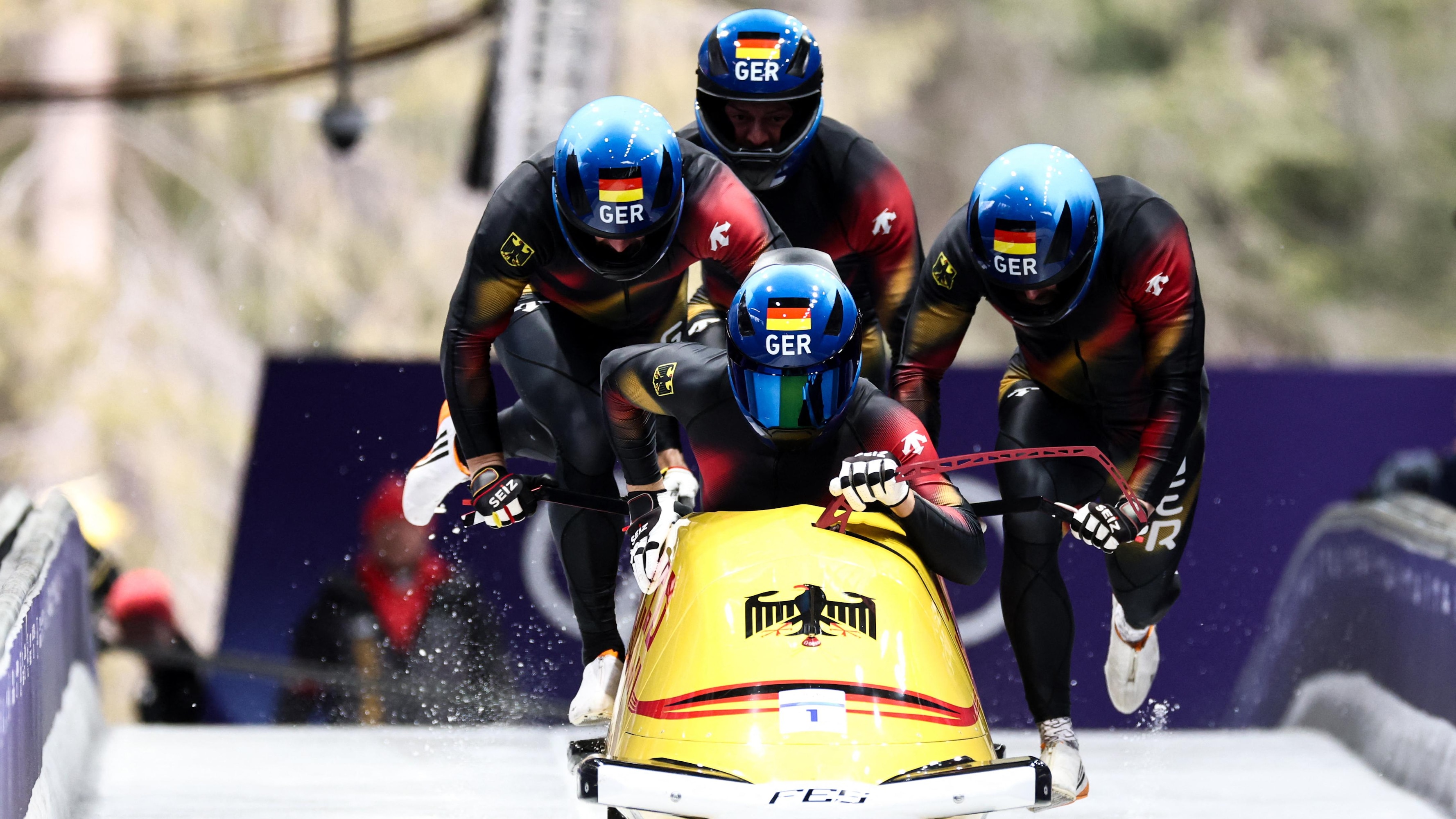 Germany Wins Gold Medal for 4-man Bobsled at Winter Olympics 2026