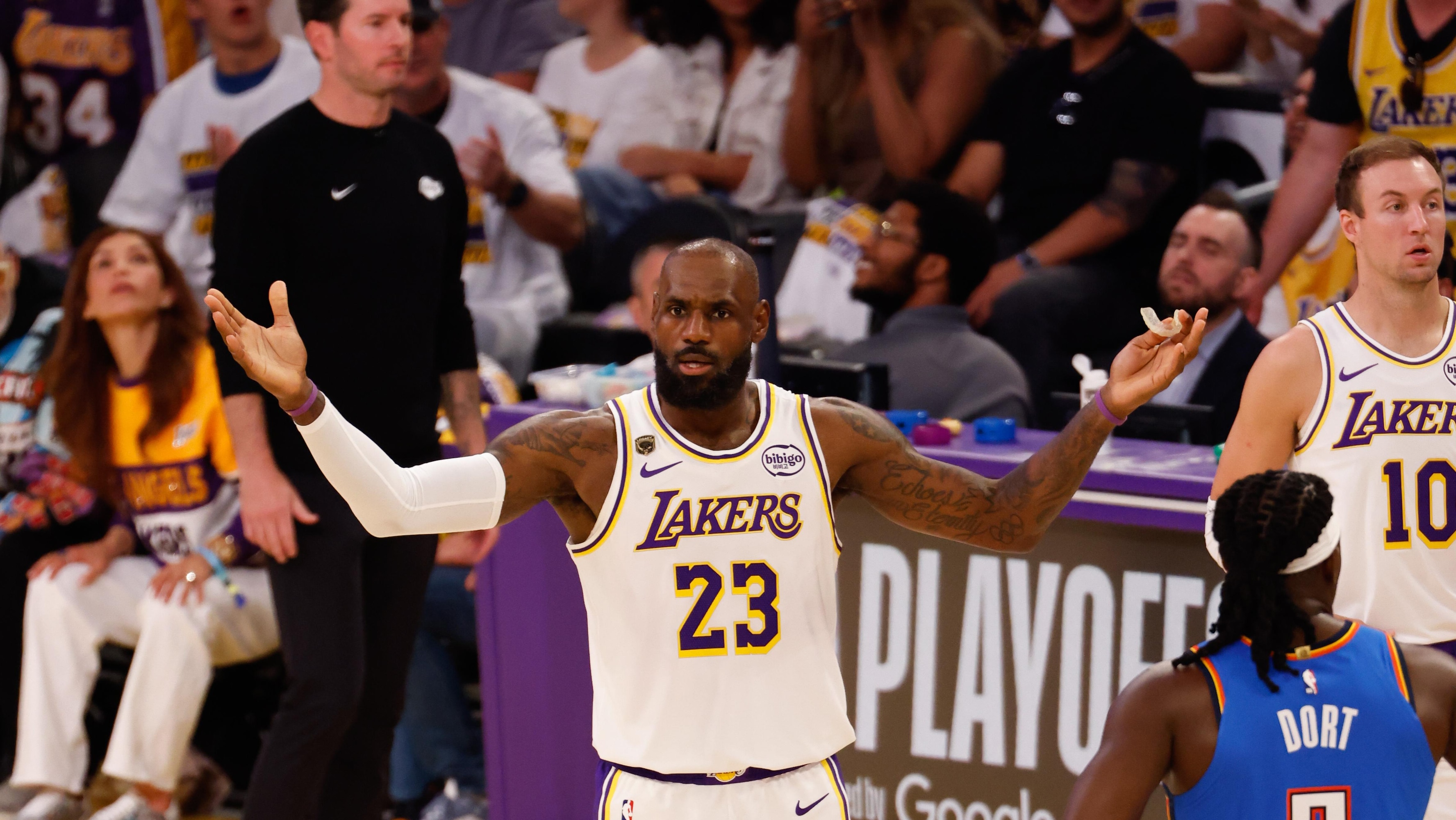 LeBron James Reacts to Lakers Being on Verge of Elimination After Game ...