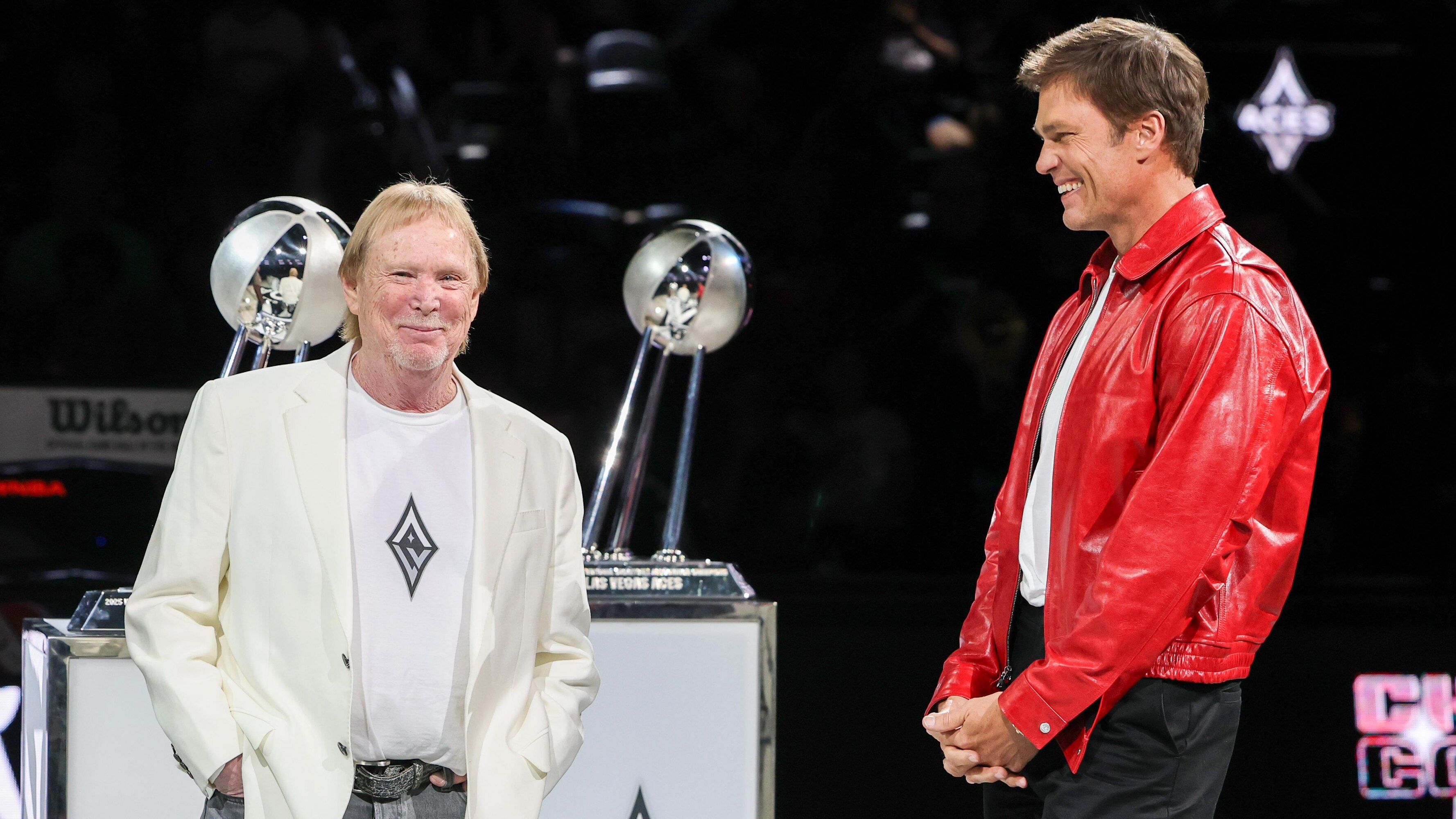 Tom Brady Praises A'ja Wilson, Aces, Posts Photos of WNBA Ring Ceremony ...