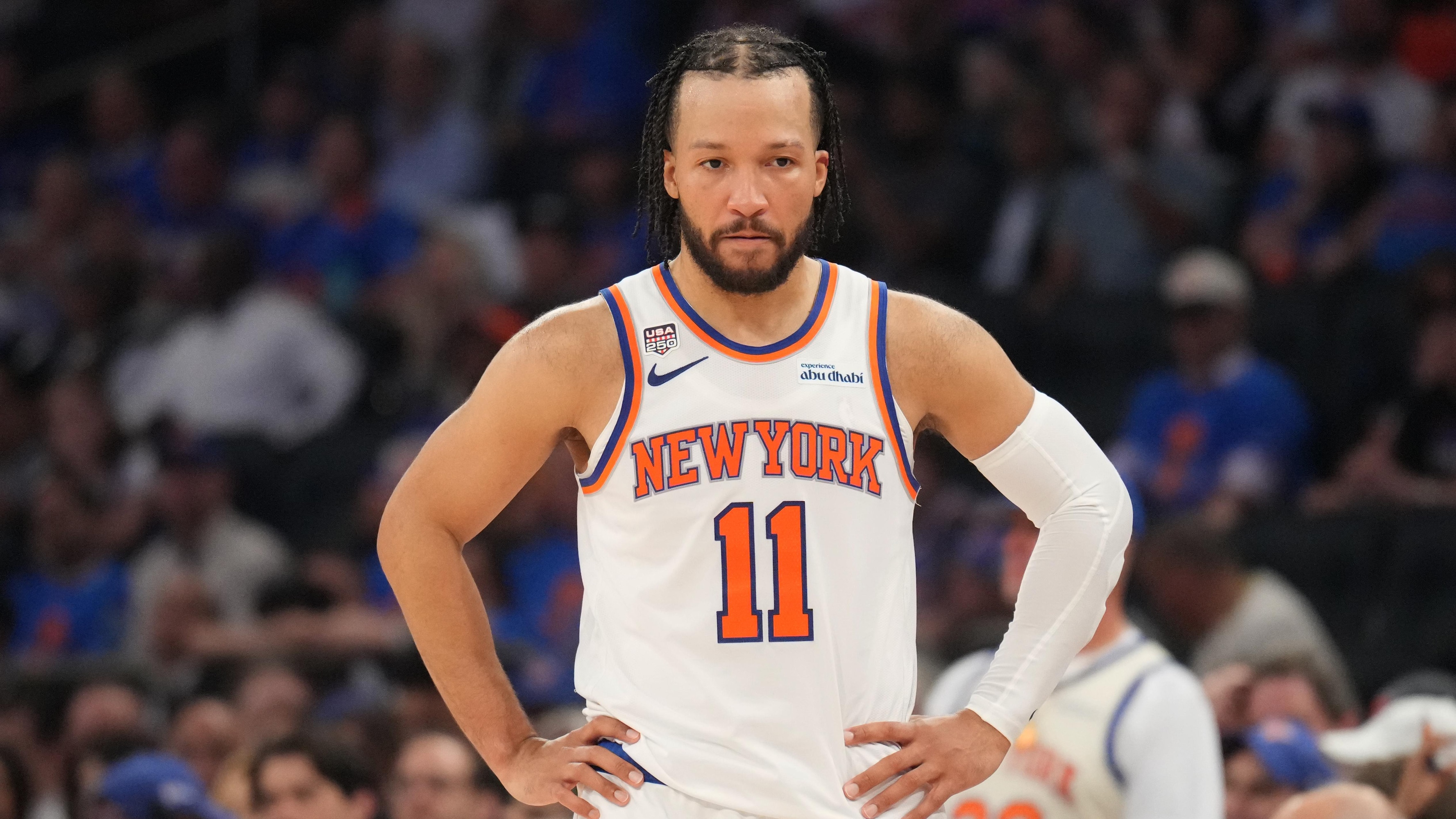 Watch Jalen Brunson FaceTime Lookalike Contest Winner and Young Knicks ...